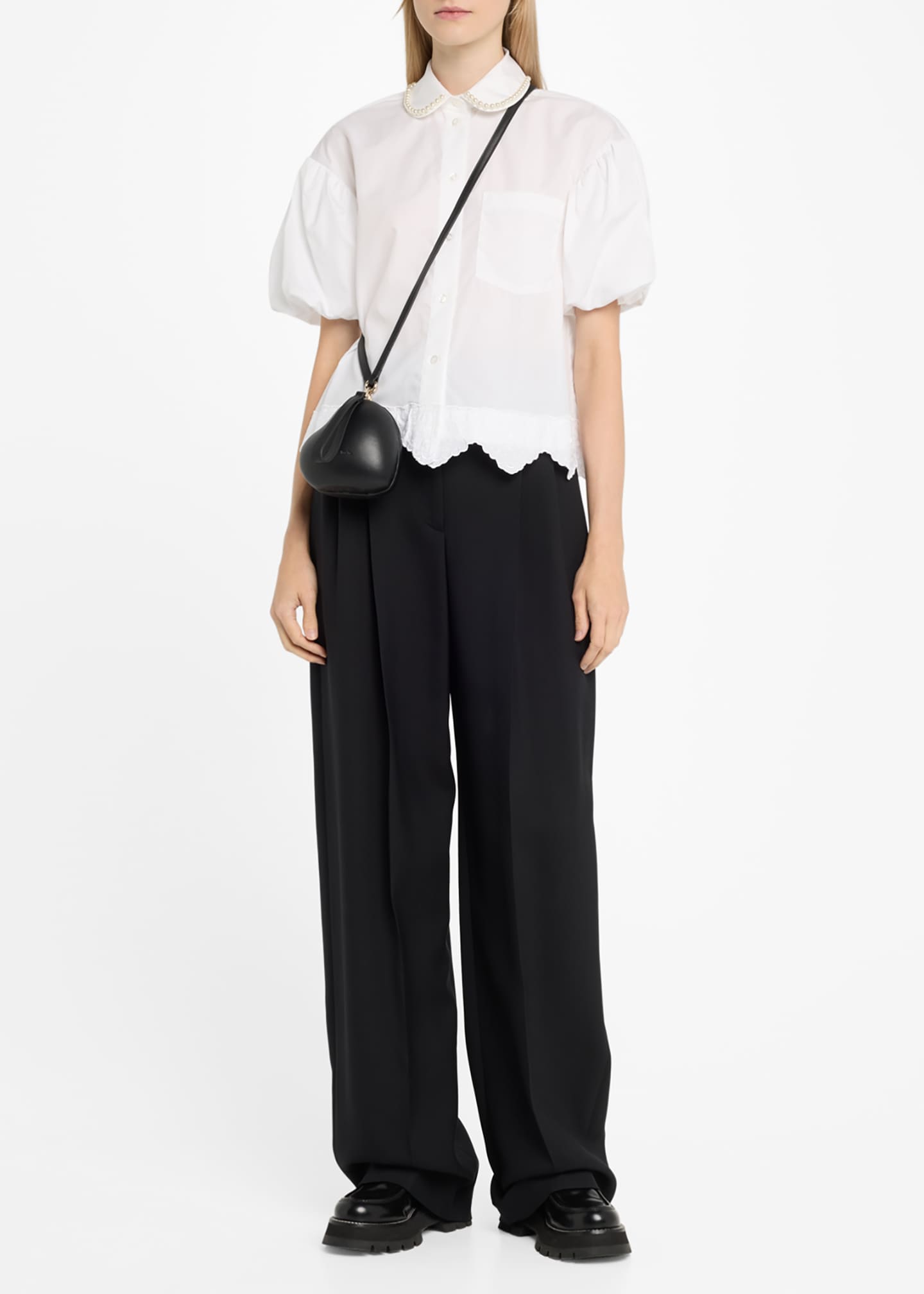 Simone Rocha Heart Micro Leather Crossbody Bag - Bergdorf Goodman