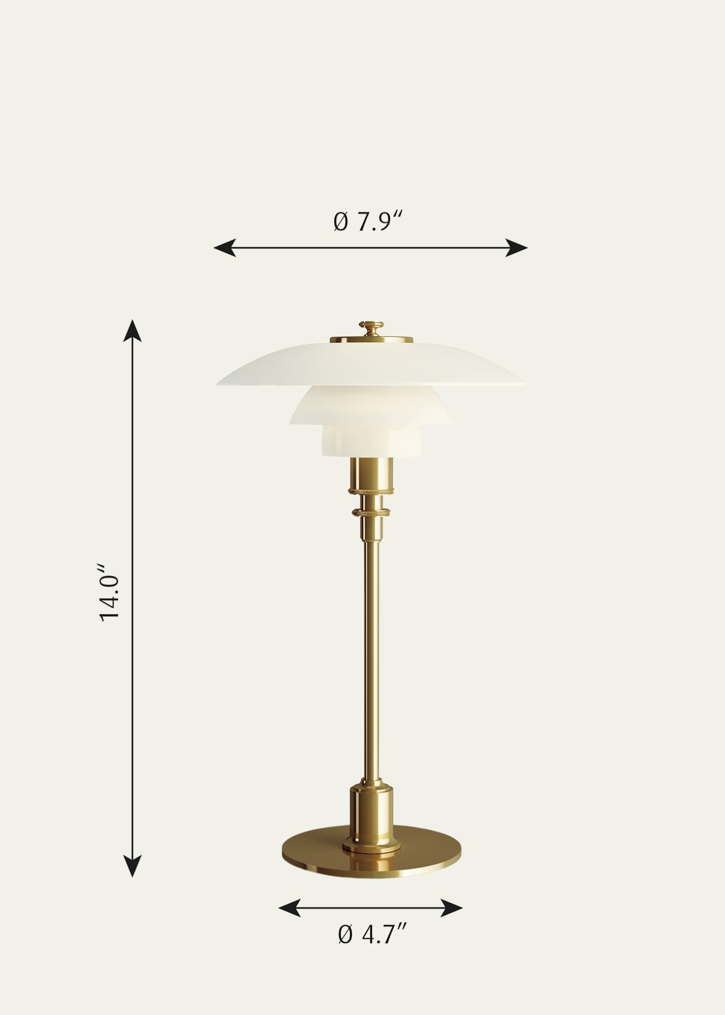 Louis Poulsen PH 2/1 Table Lamp, 14" - Bergdorf Goodman