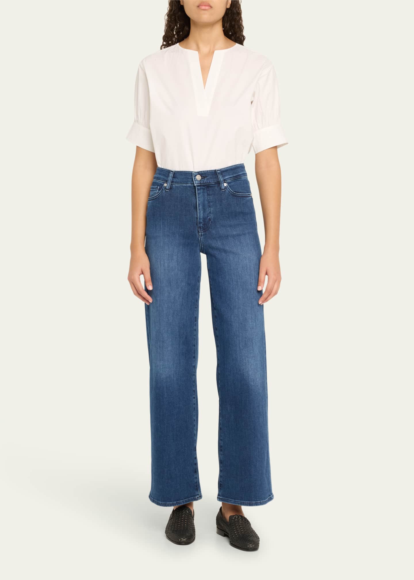 FRAME Le Slim Palazzo Jeans - Bergdorf Goodman