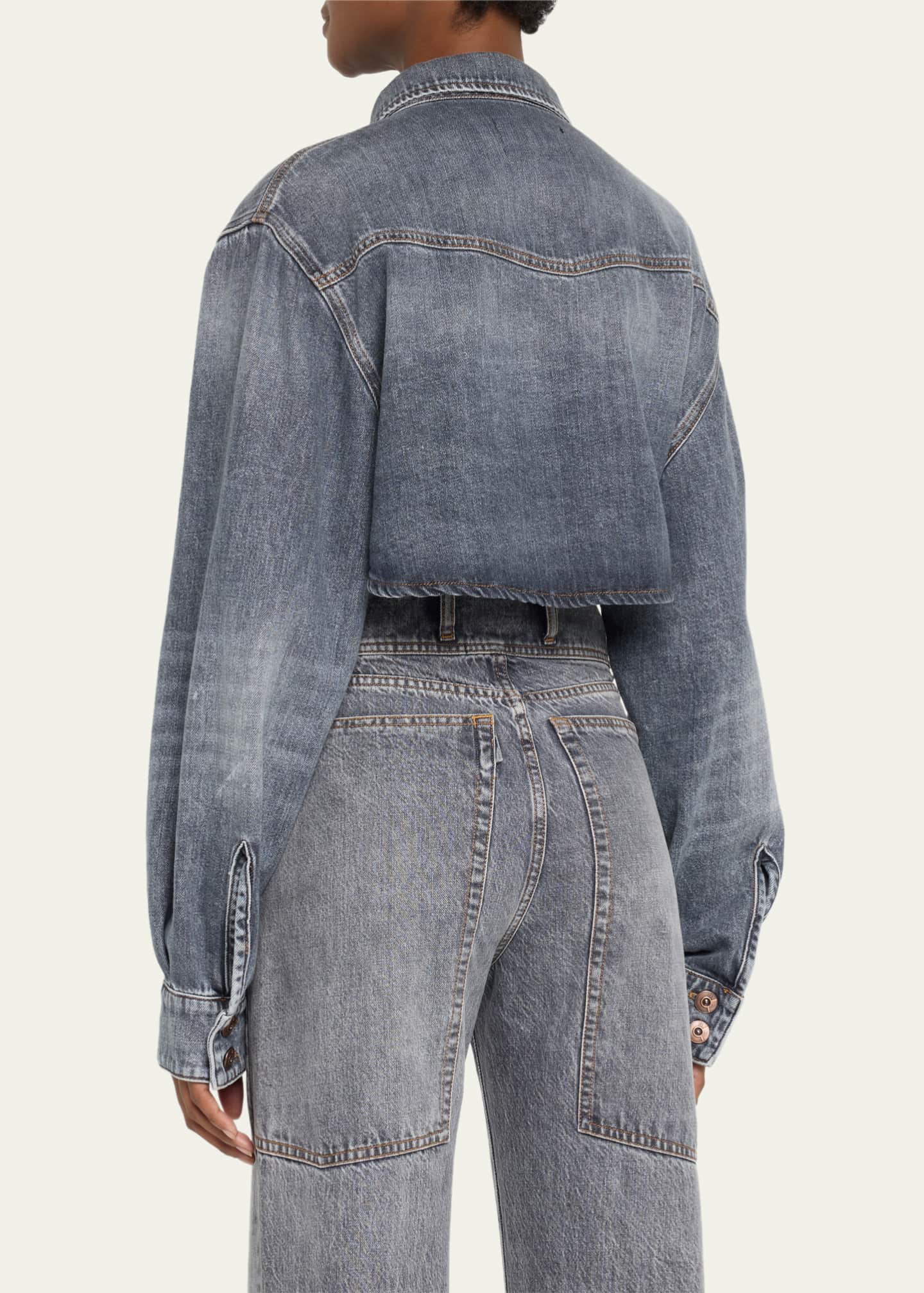 3x1 Stefy Super Cropped Denim Jacket - Bergdorf Goodman