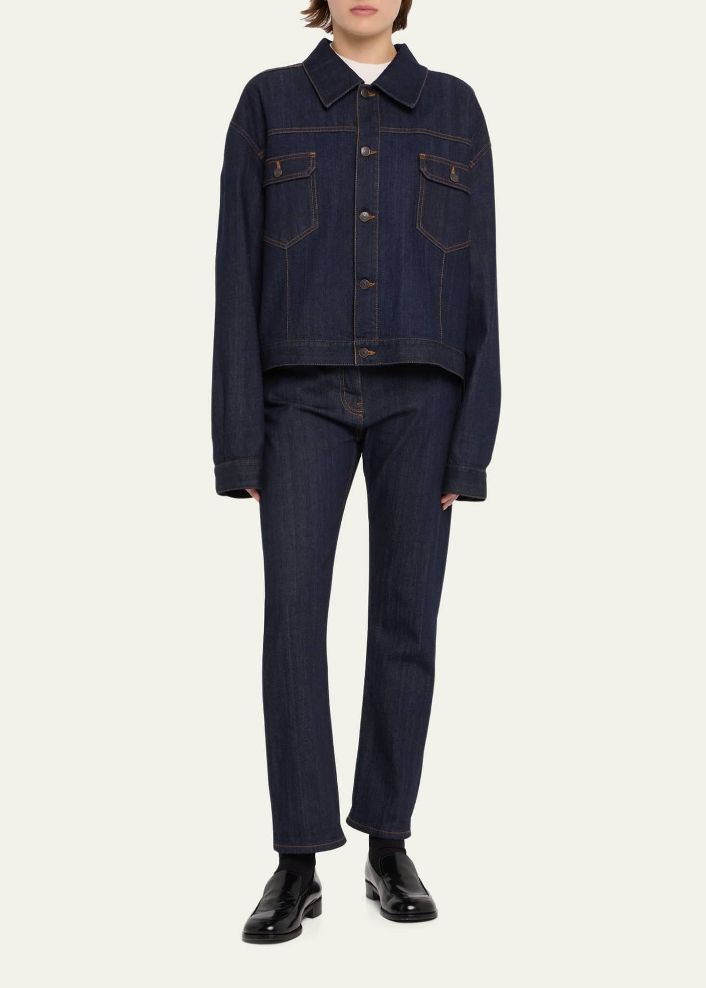 THE ROW Ness Denim Jacket - Bergdorf Goodman