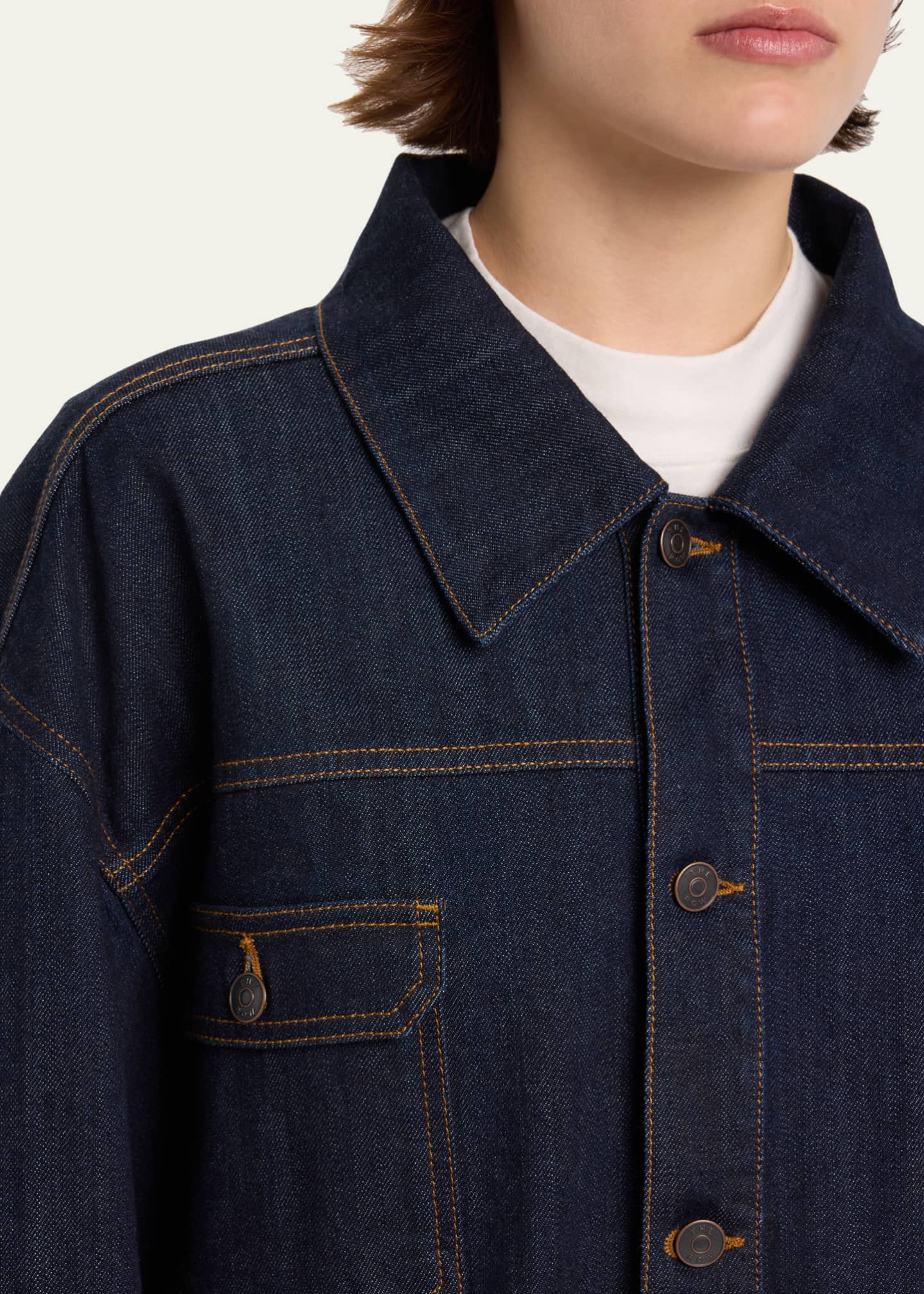 THE ROW Ness Denim Jacket - Bergdorf Goodman