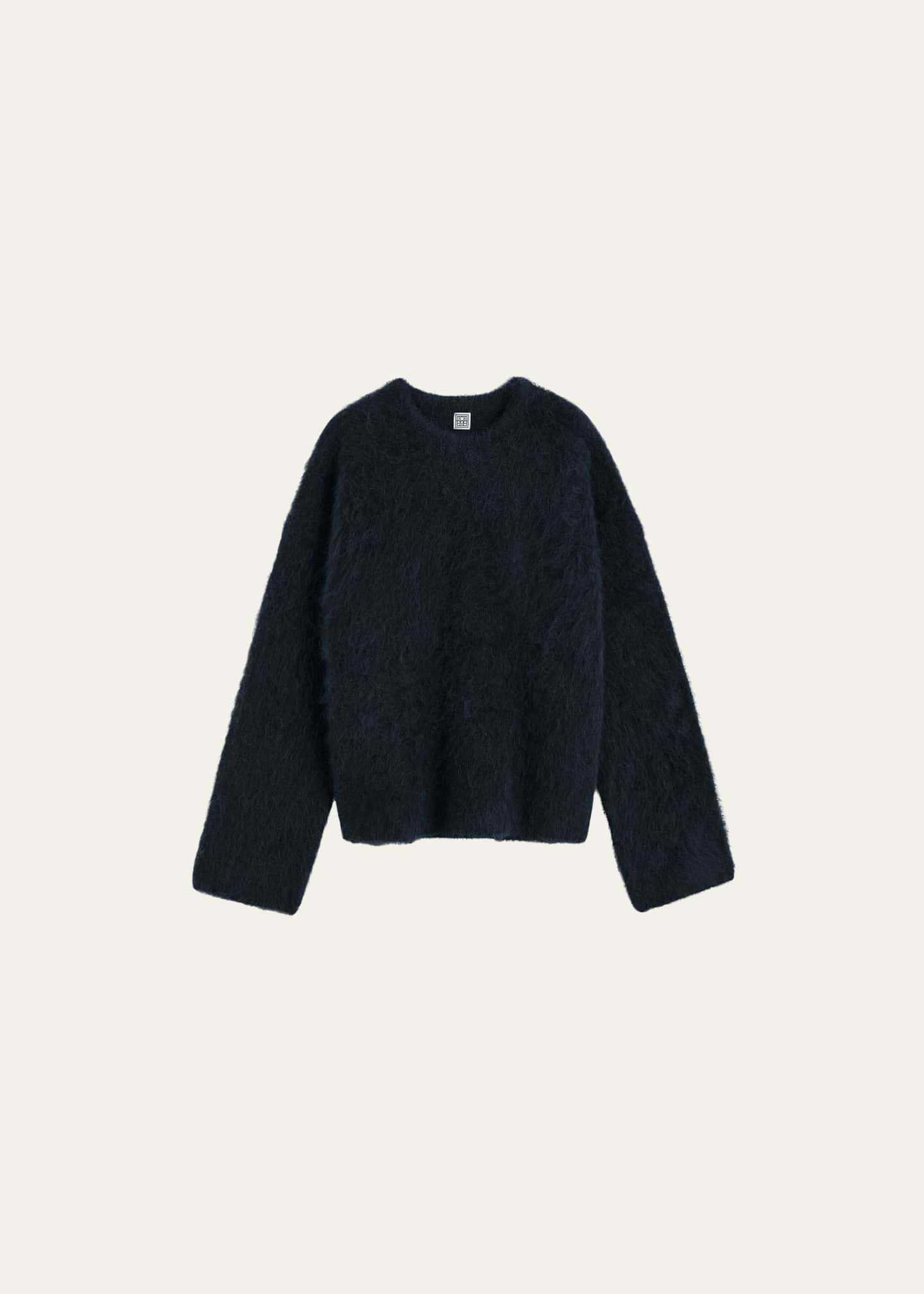 Toteme Boxy Textured Alpaca Knit Sweater - Bergdorf Goodman