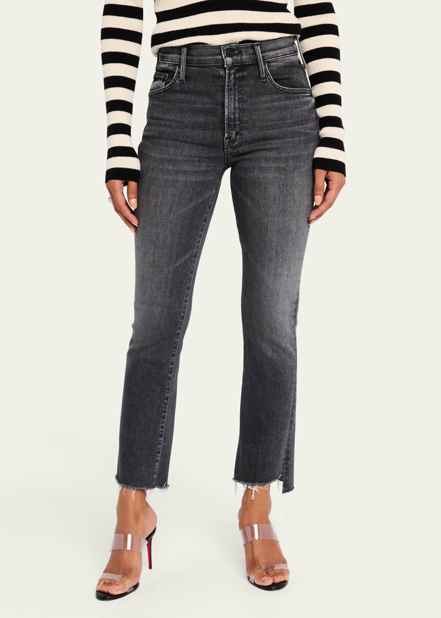 MOTHER The Insider Crop Step Fray Jeans - Bergdorf Goodman
