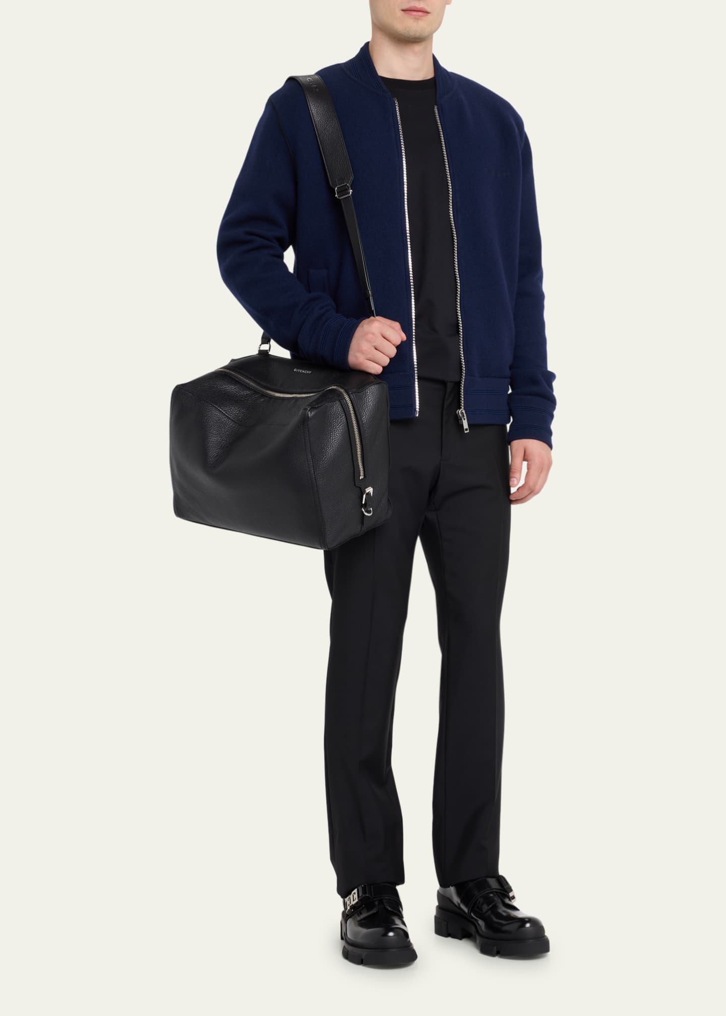 Givenchy Men's Pandora Medium Leather Crossbody Bag - Bergdorf Goodman