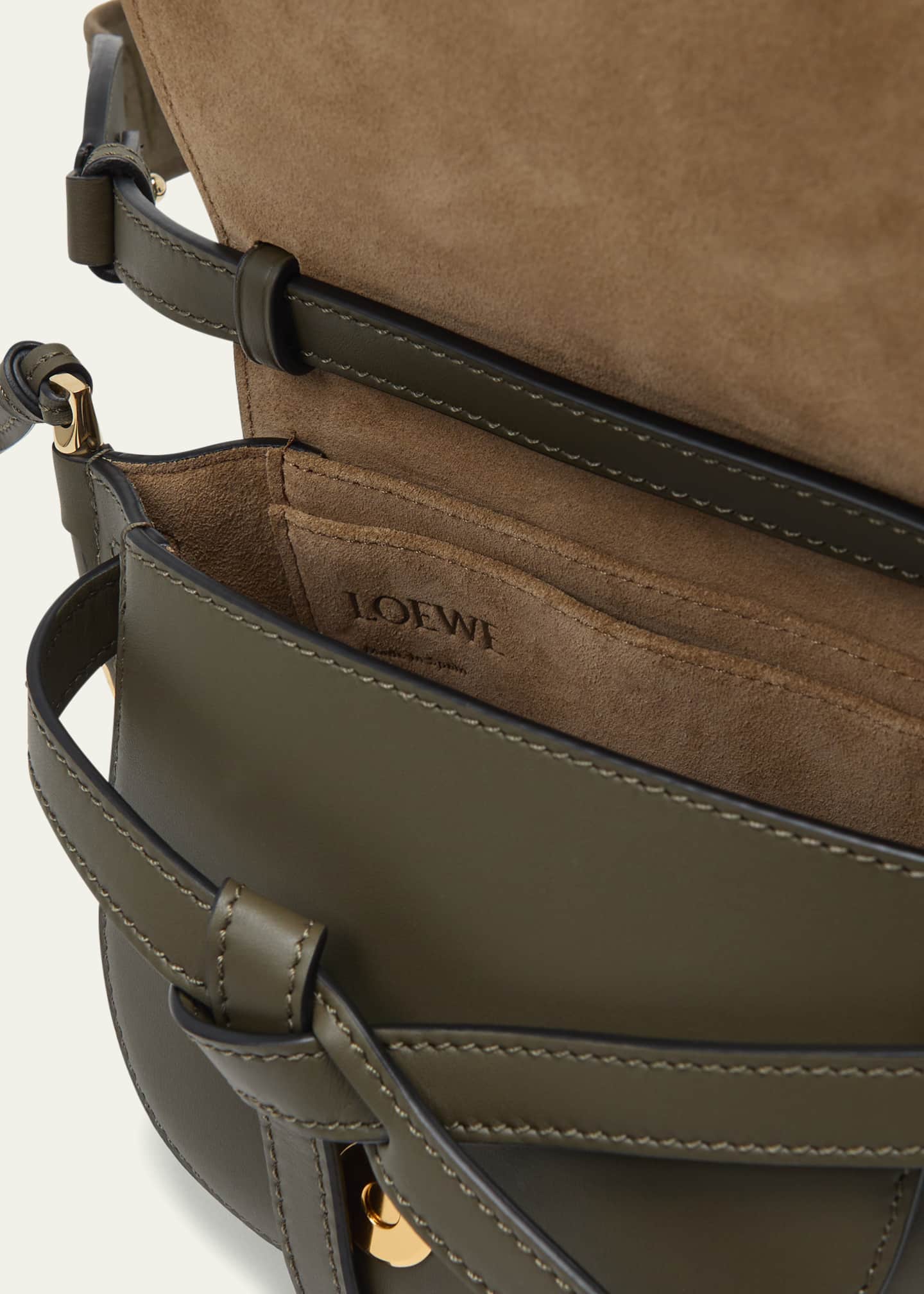 Loewe Gate Mini Bicolor Leather Crossbody Bag - Bergdorf Goodman