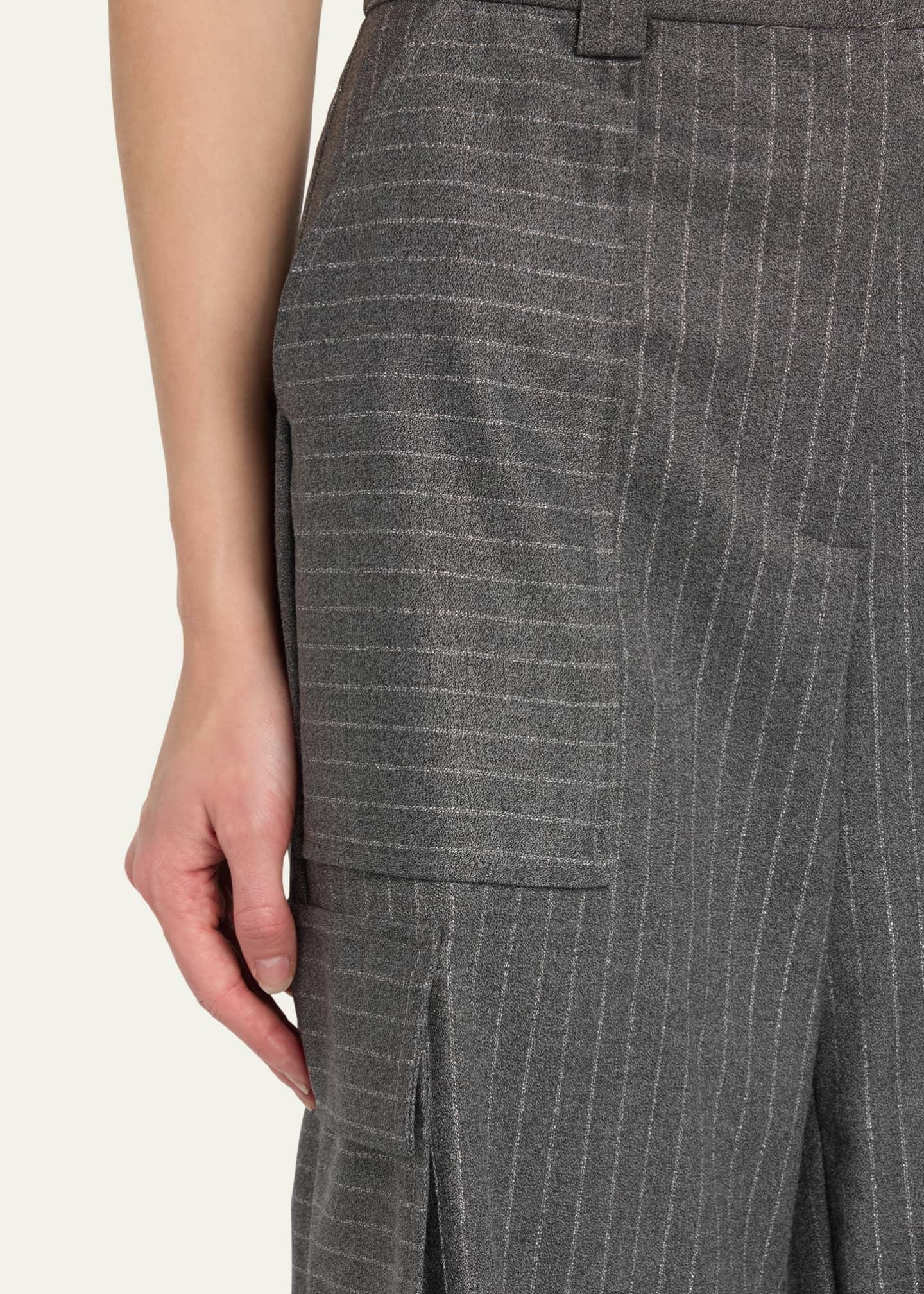 Ramy Brook Noa Pinstripe Cargo Pants - Bergdorf Goodman