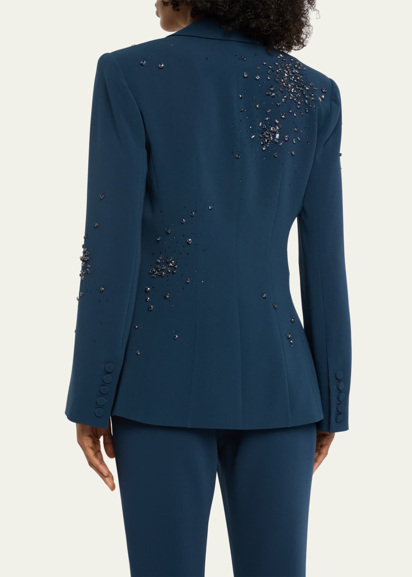 Cinq a Sept Rhinestone Crackle Embellished Cheyenne Blazer - Bergdorf ...