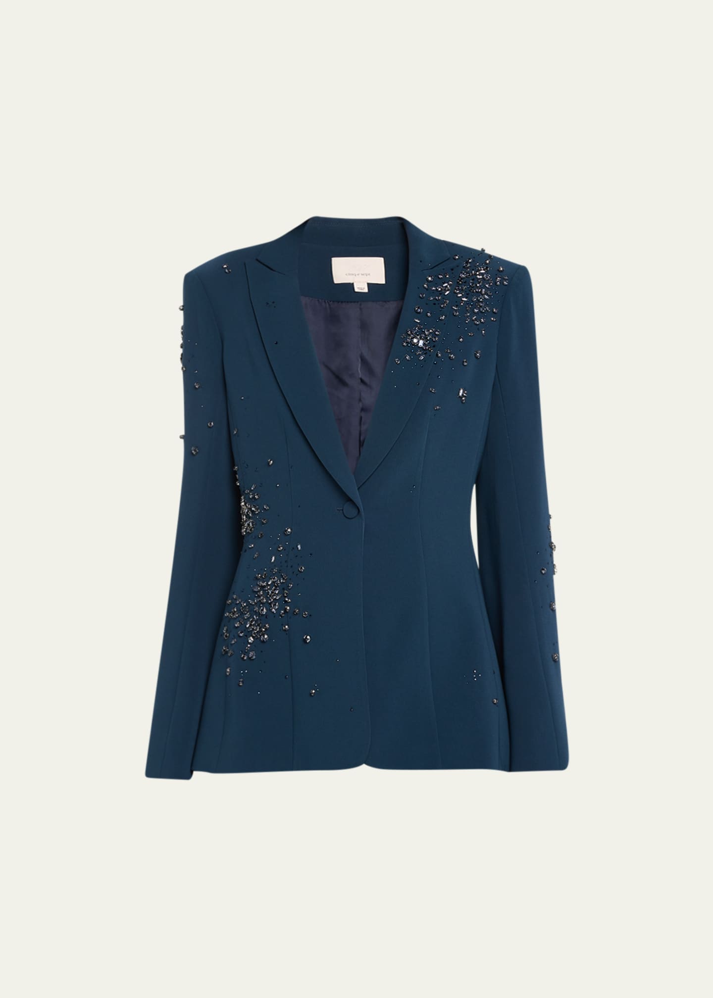Cinq a Sept Rhinestone Crackle Embellished Cheyenne Blazer - Bergdorf ...