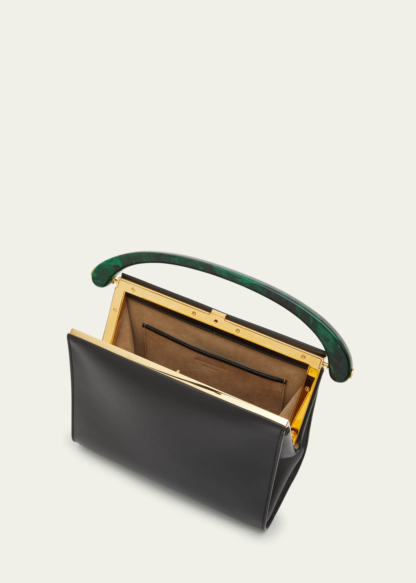Dries Van Noten Crisp Leather Top-Handle Bag - Bergdorf Goodman