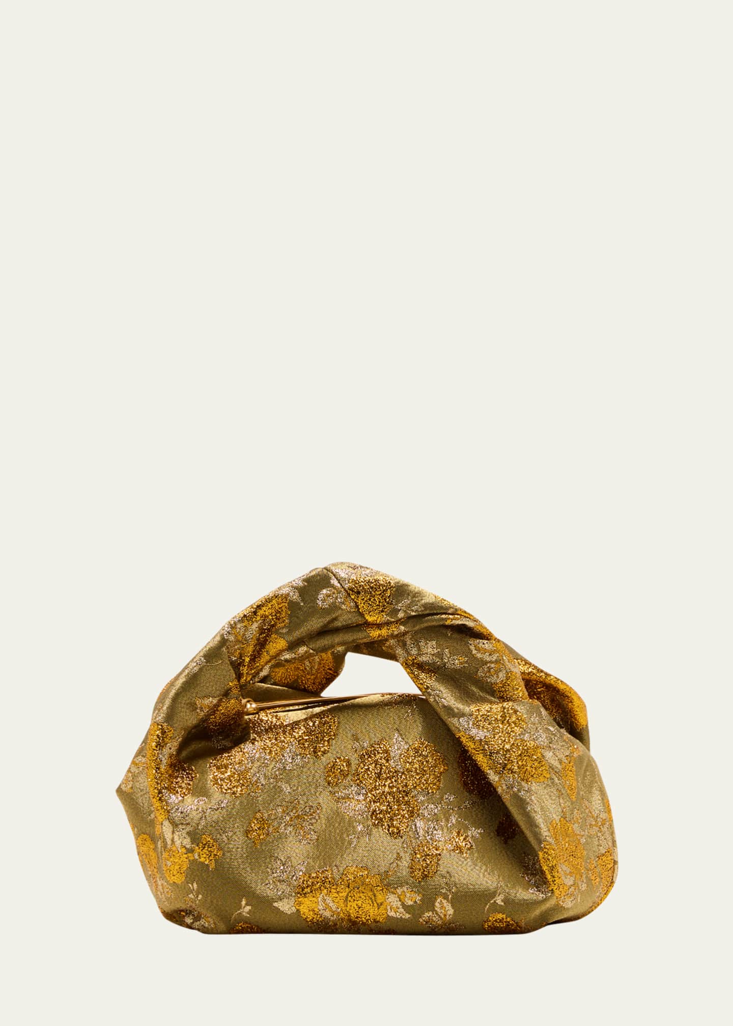 Dries Van Noten Small Metallic Embroidered Top-Handle Bag - Bergdorf ...