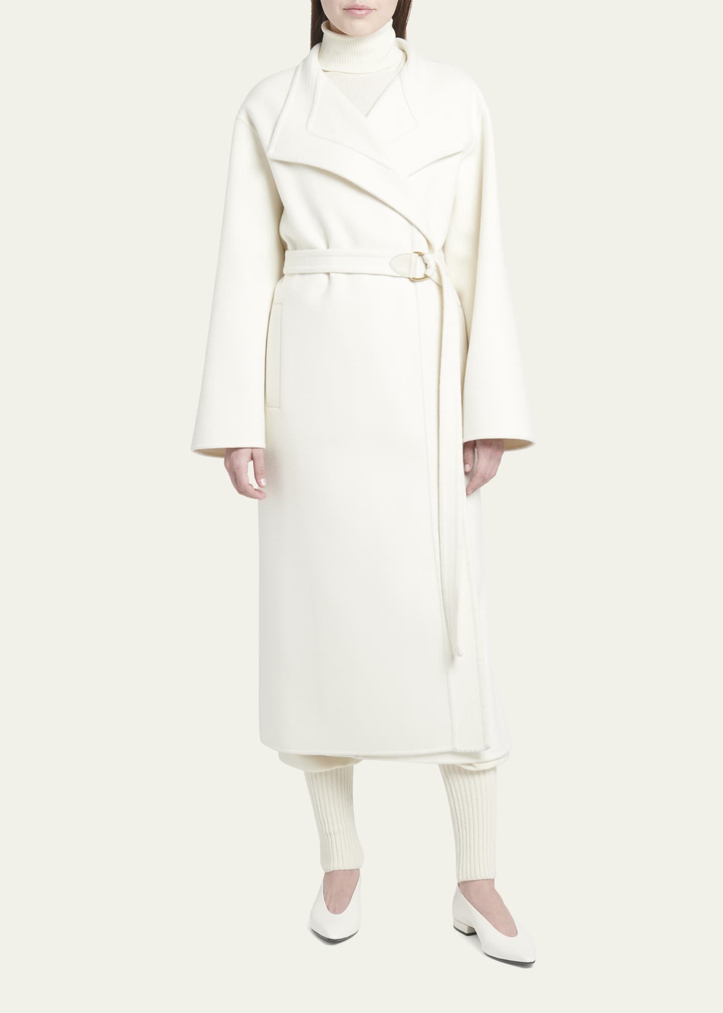 Loro Piana Gerry Baby Cashmere Belted Top Coat - Bergdorf Goodman