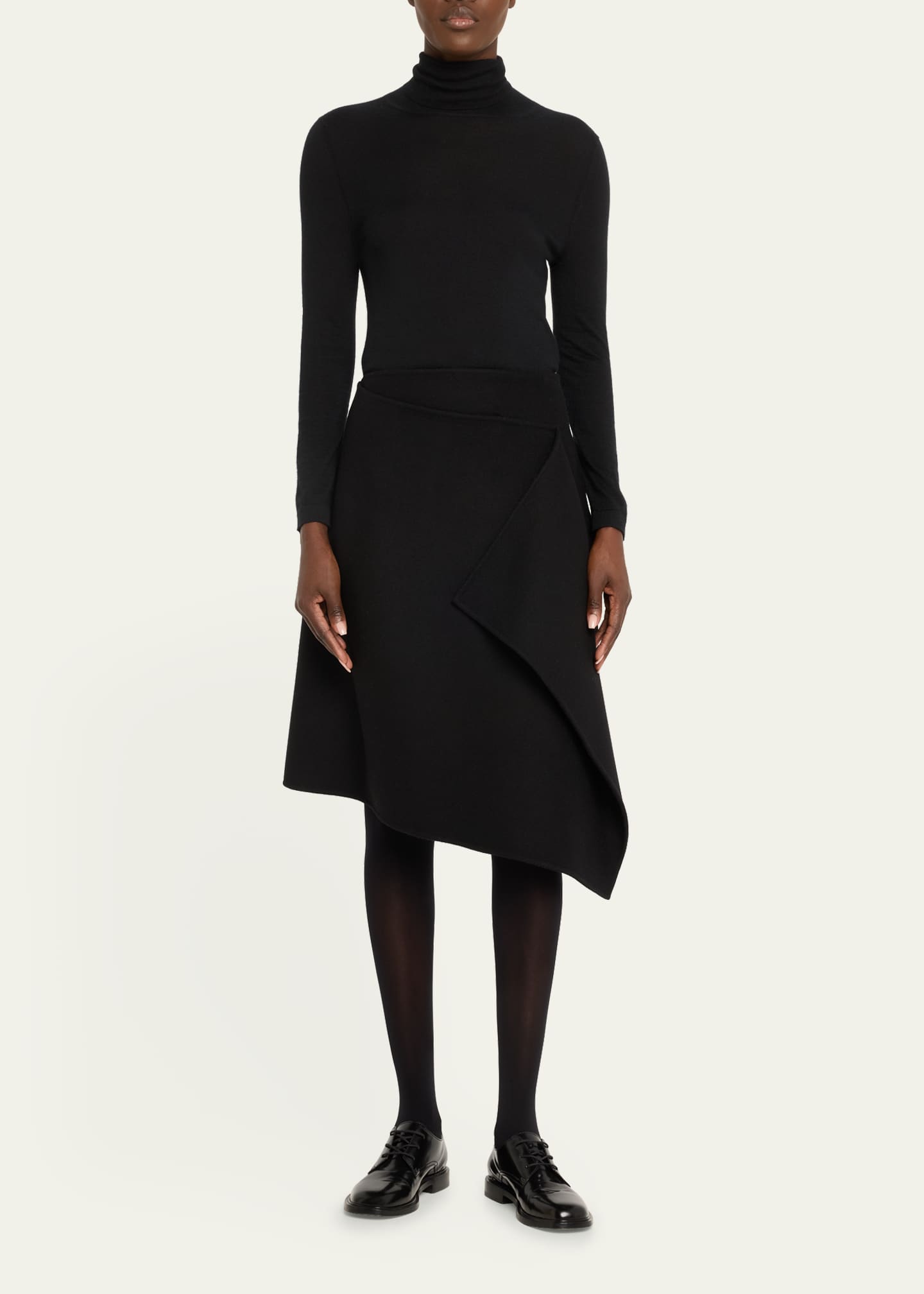 THE ROW Bartellina Cashmere Drape Skirt - Bergdorf Goodman