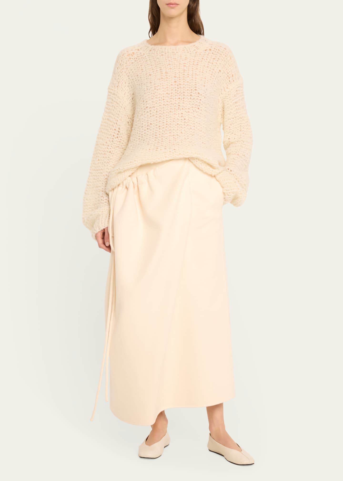 THE ROW Eryna Open-Knit Sweater - Bergdorf Goodman
