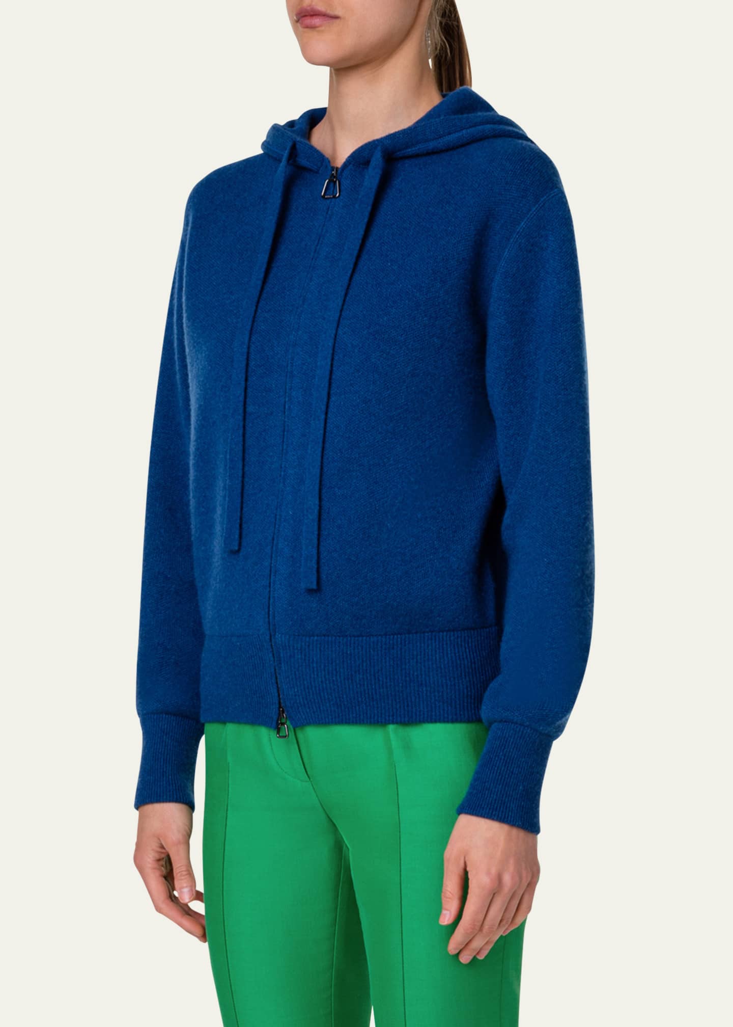 Akris Drawstring Cashmere Hooded Jacket - Bergdorf Goodman