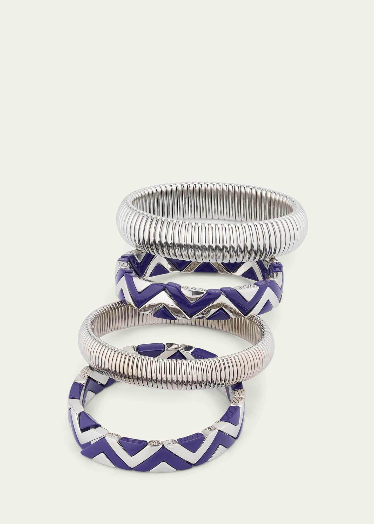 Ben-Amun The Santorini Stack Cobra Bracelets, Set of 4 - Bergdorf Goodman