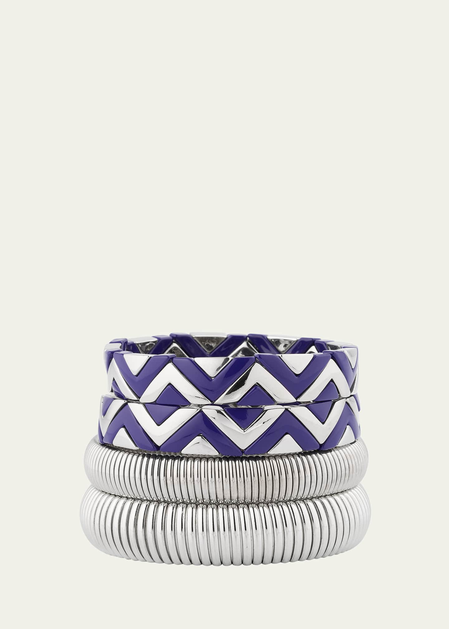 Ben-Amun The Santorini Stack Cobra Bracelets, Set of 4 - Bergdorf Goodman