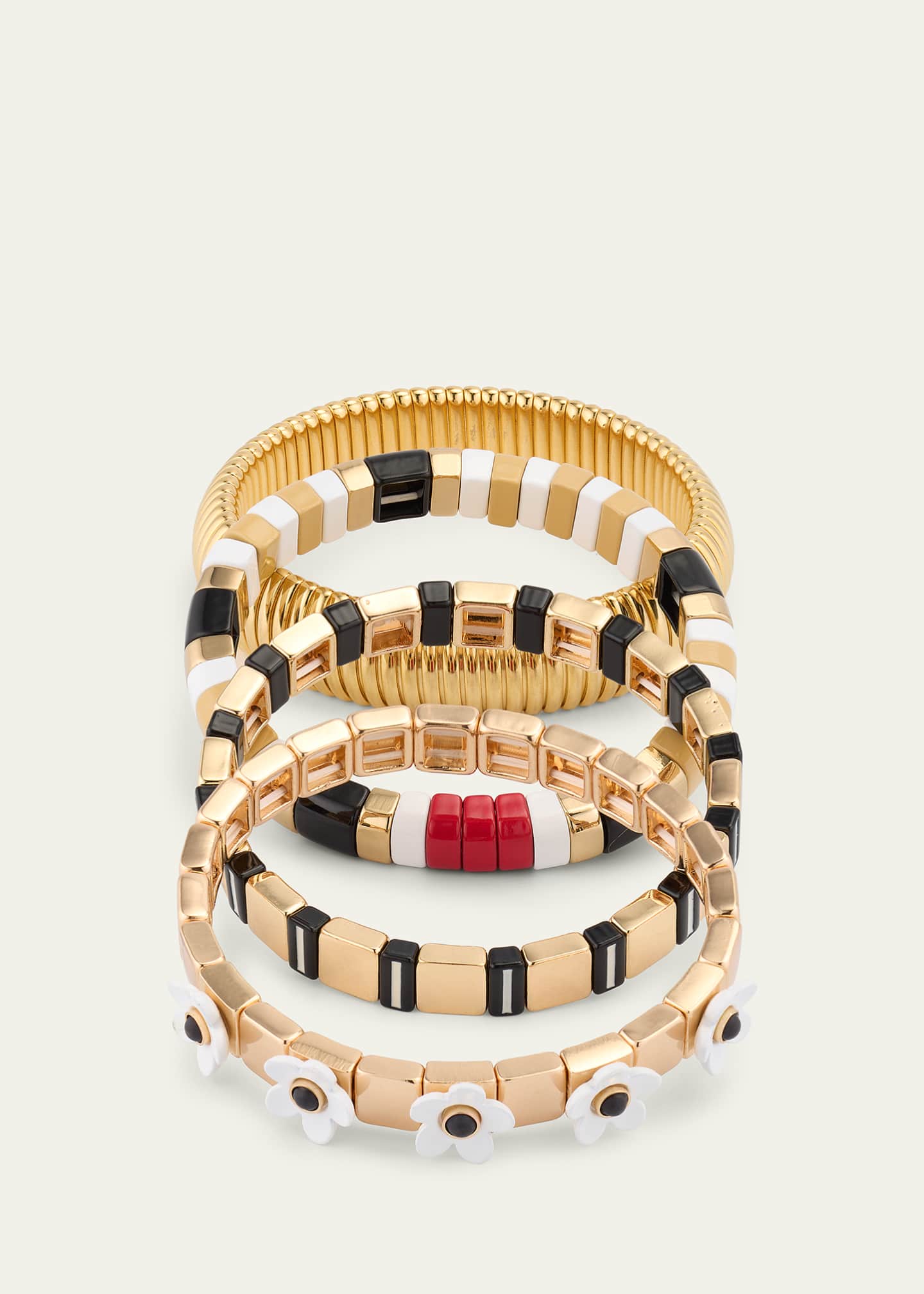 Ben-Amun The Paris Stack Cobra Bracelets, Set of 4 - Bergdorf Goodman