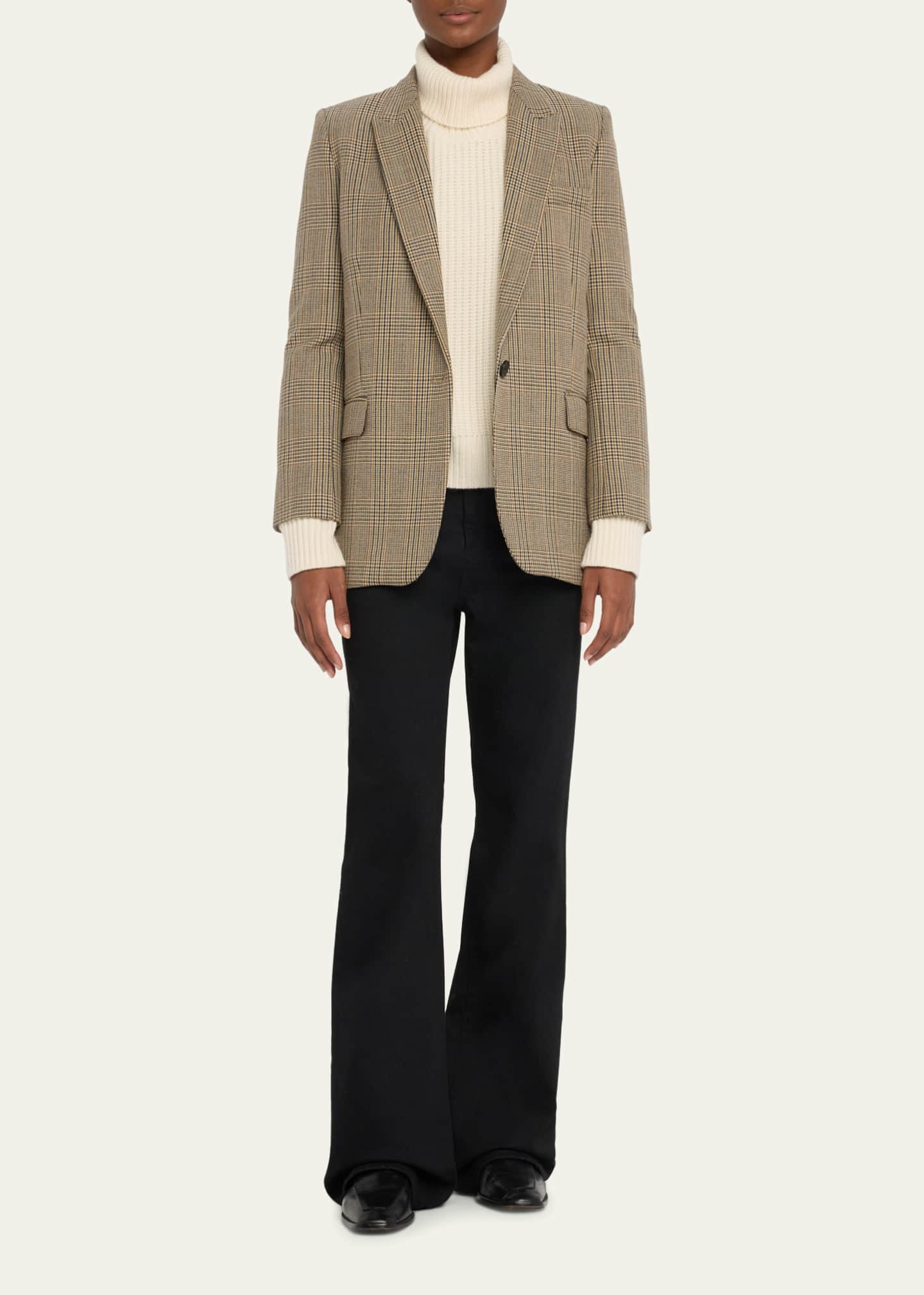 Nili Lotan Diane Plaid Single-Breasted Blazer - Bergdorf Goodman