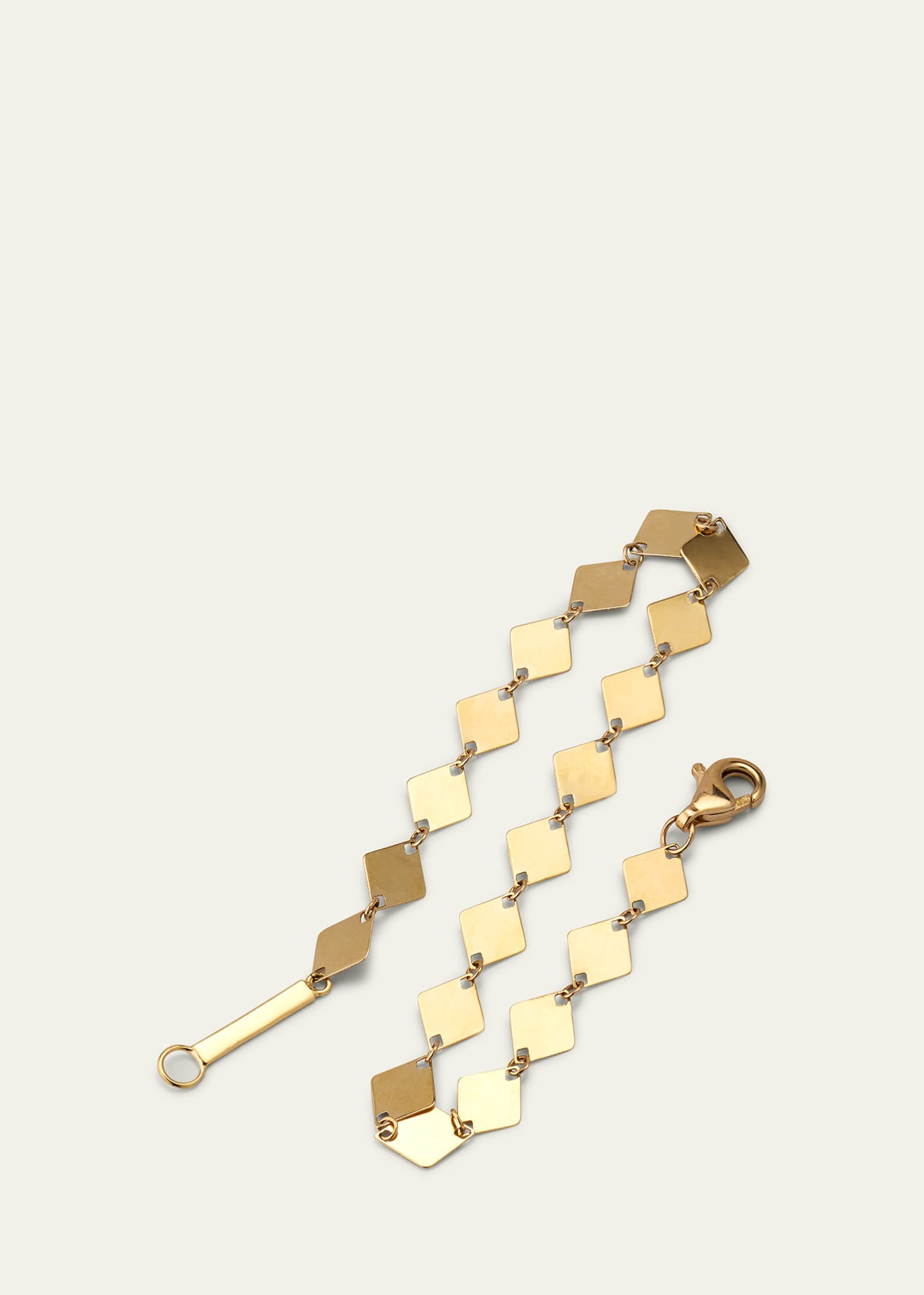 Lana 14K Yellow Gold Single Strand Laser Kite Chain Bracelet - Bergdorf ...