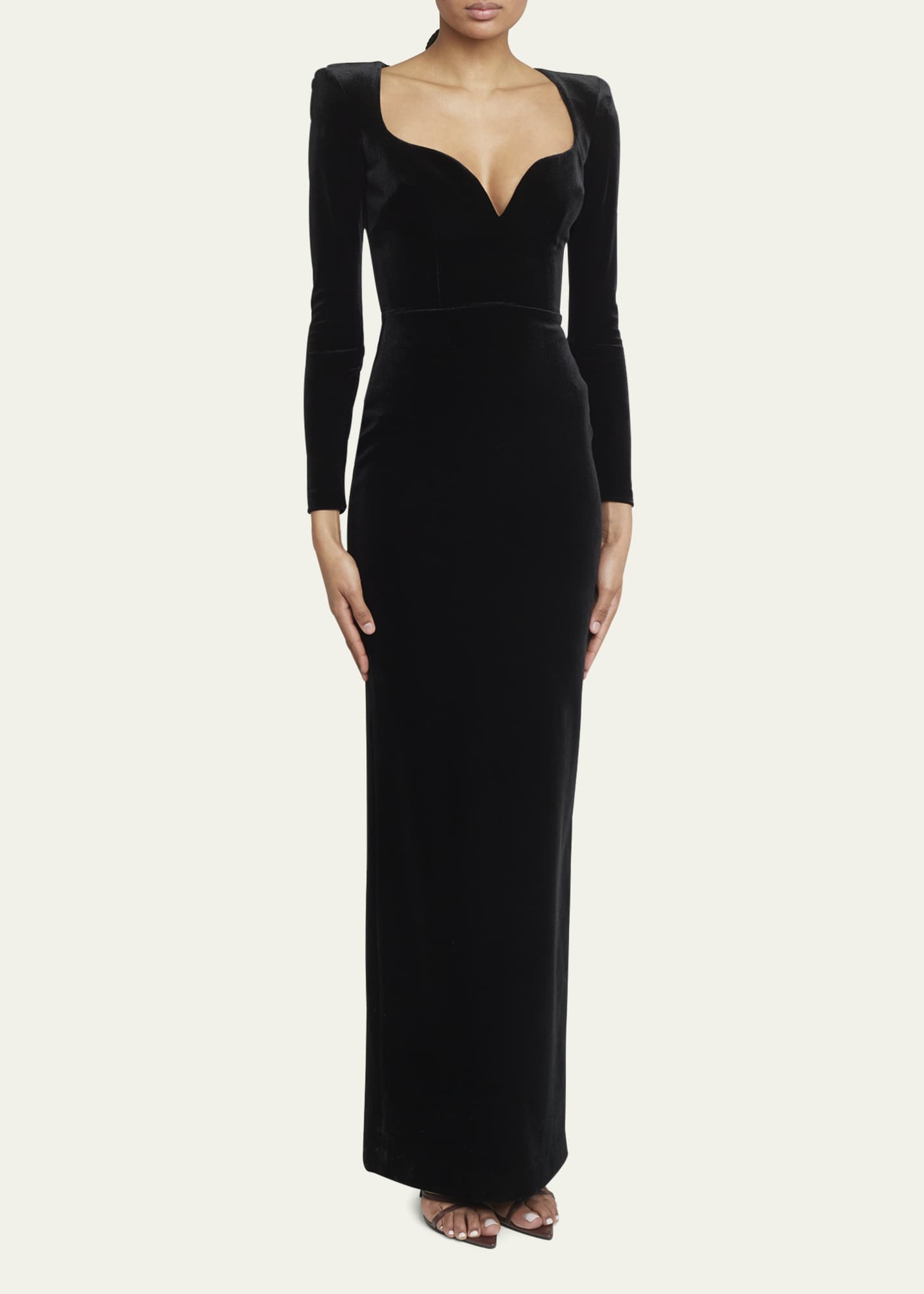 Alex Perry Velvet Column Gown - Bergdorf Goodman