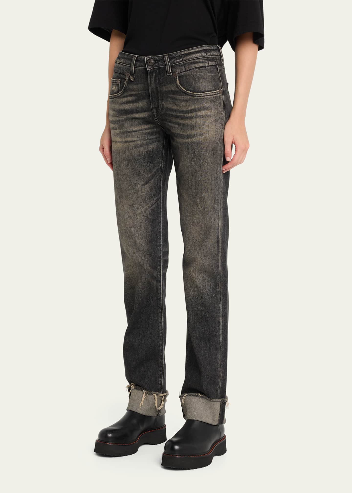 R13 Tobi Straight Slim Jeans - Bergdorf Goodman