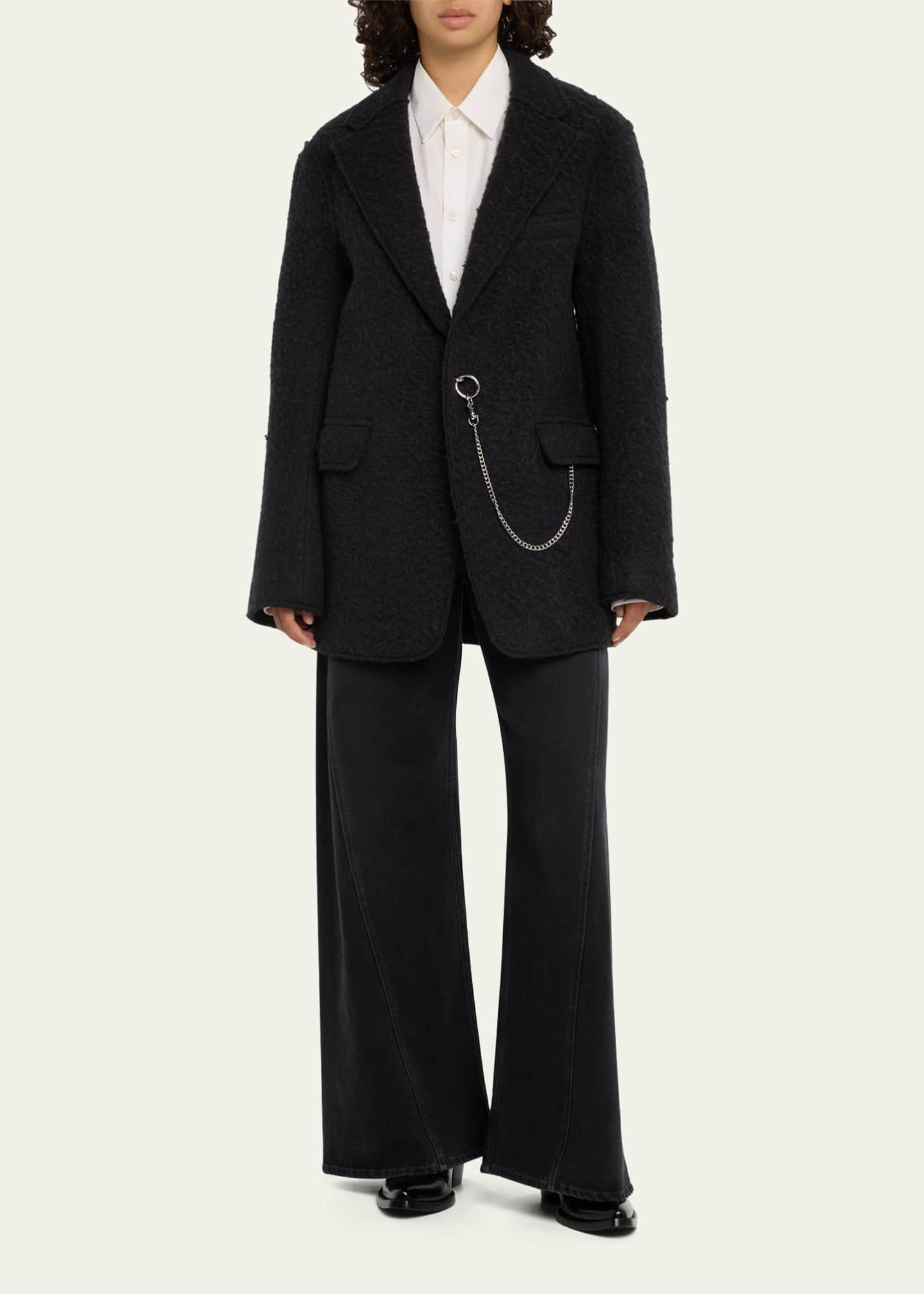 R13 Raw-Cut Ragged Wool Blazer - Bergdorf Goodman