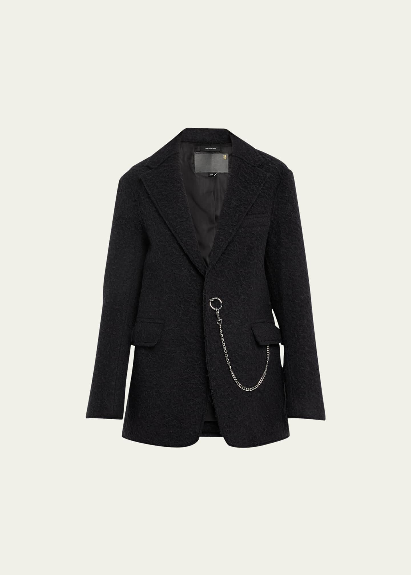 R13 Raw-Cut Ragged Wool Blazer - Bergdorf Goodman