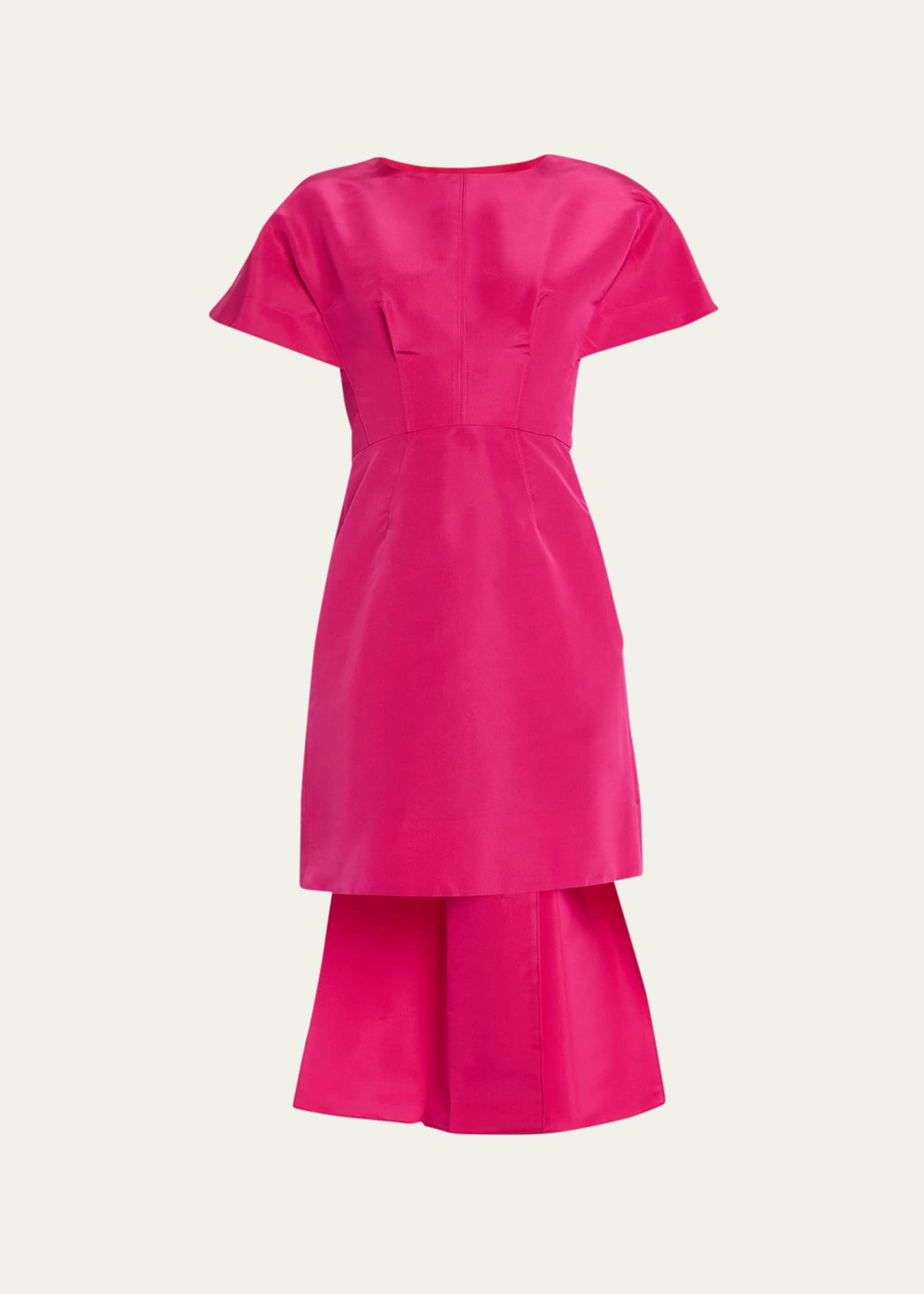 Carolina Herrera Structured Mini Dress with Sash Detail - Bergdorf Goodman