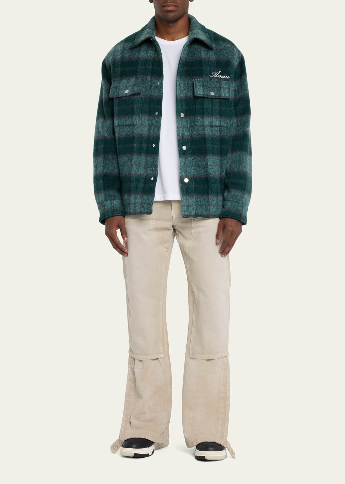 Amiri Men's Repeat-Logo Carpenter Jeans - Bergdorf Goodman