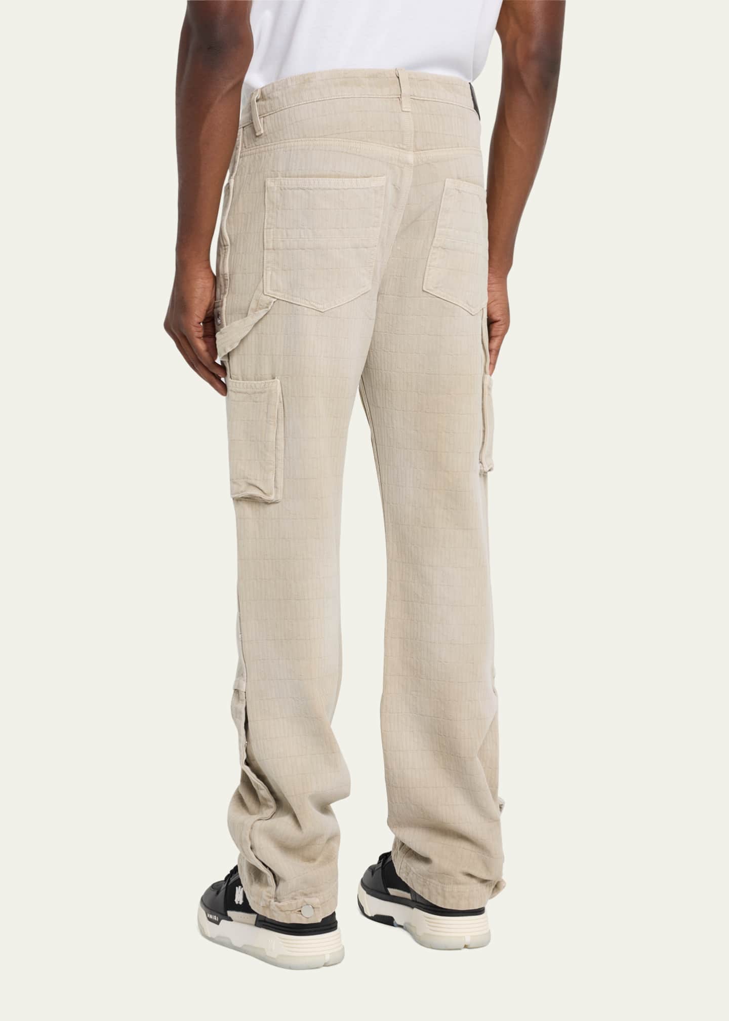 Amiri Men's Repeat-Logo Carpenter Jeans - Bergdorf Goodman