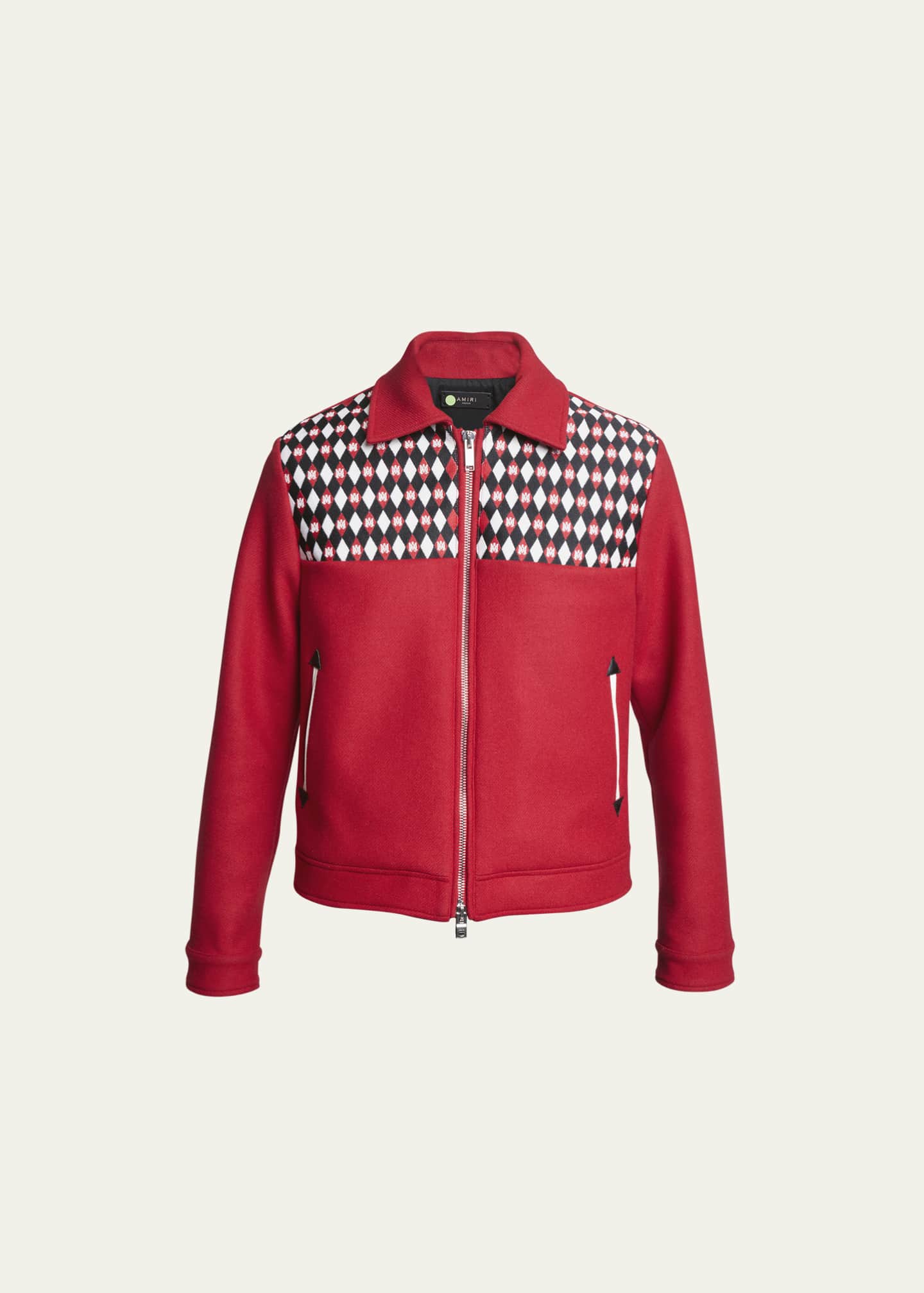 Amiri Men's MA Diamond Embroidered Work Jacket - Bergdorf Goodman