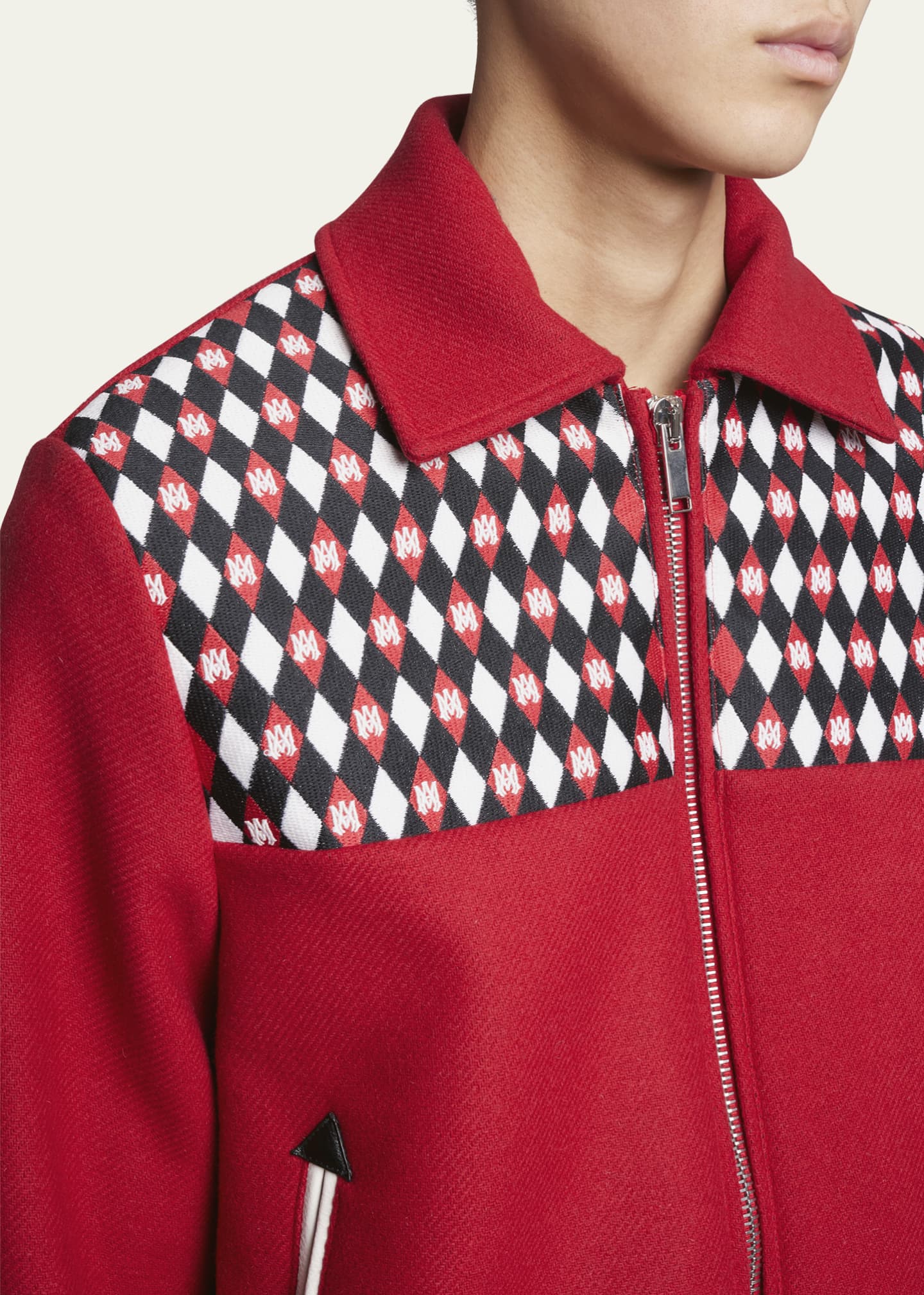 Amiri Men's MA Diamond Embroidered Work Jacket - Bergdorf Goodman