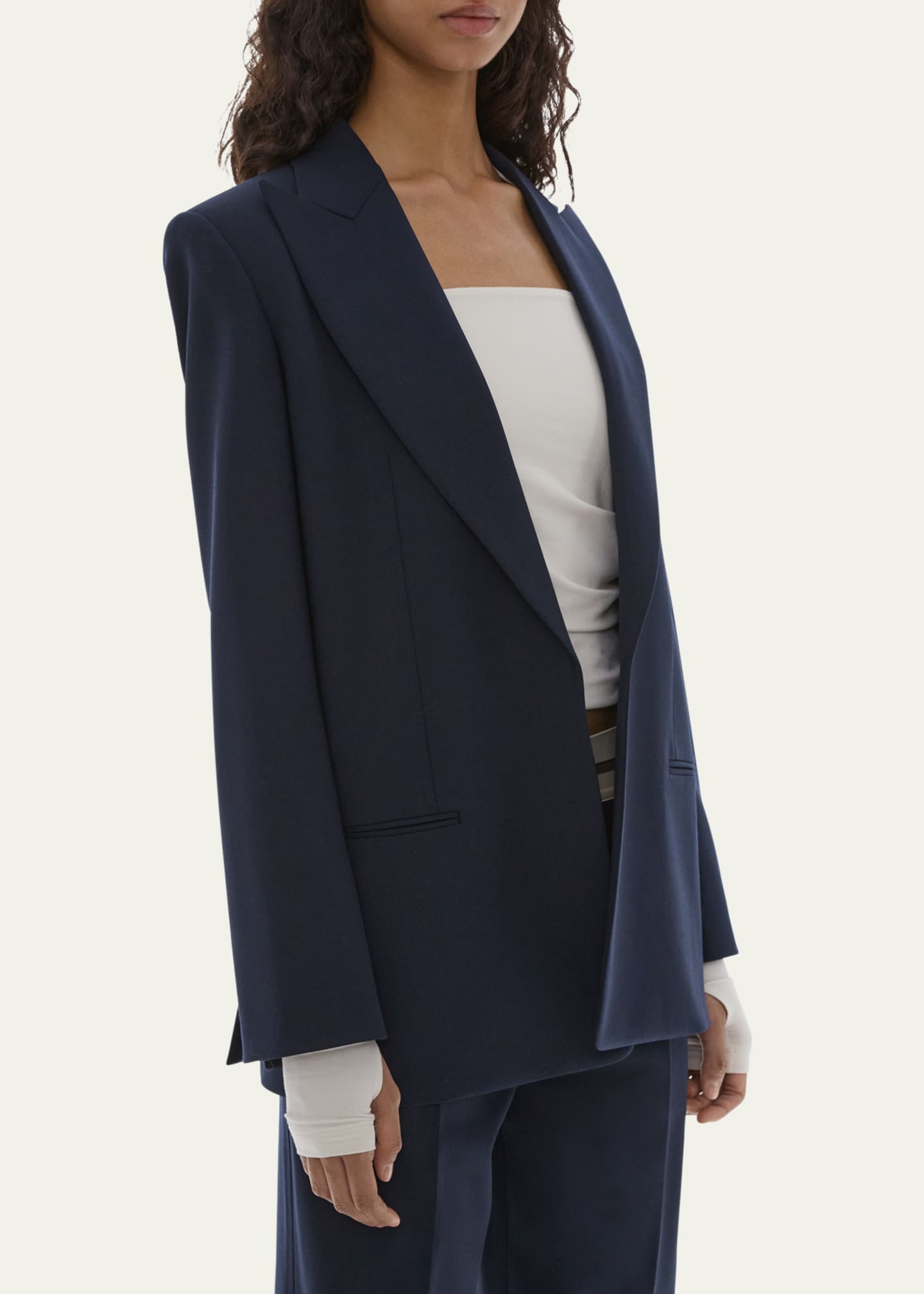 Helmut Lang Peak Lapel Single-Breasted Blazer - Bergdorf Goodman