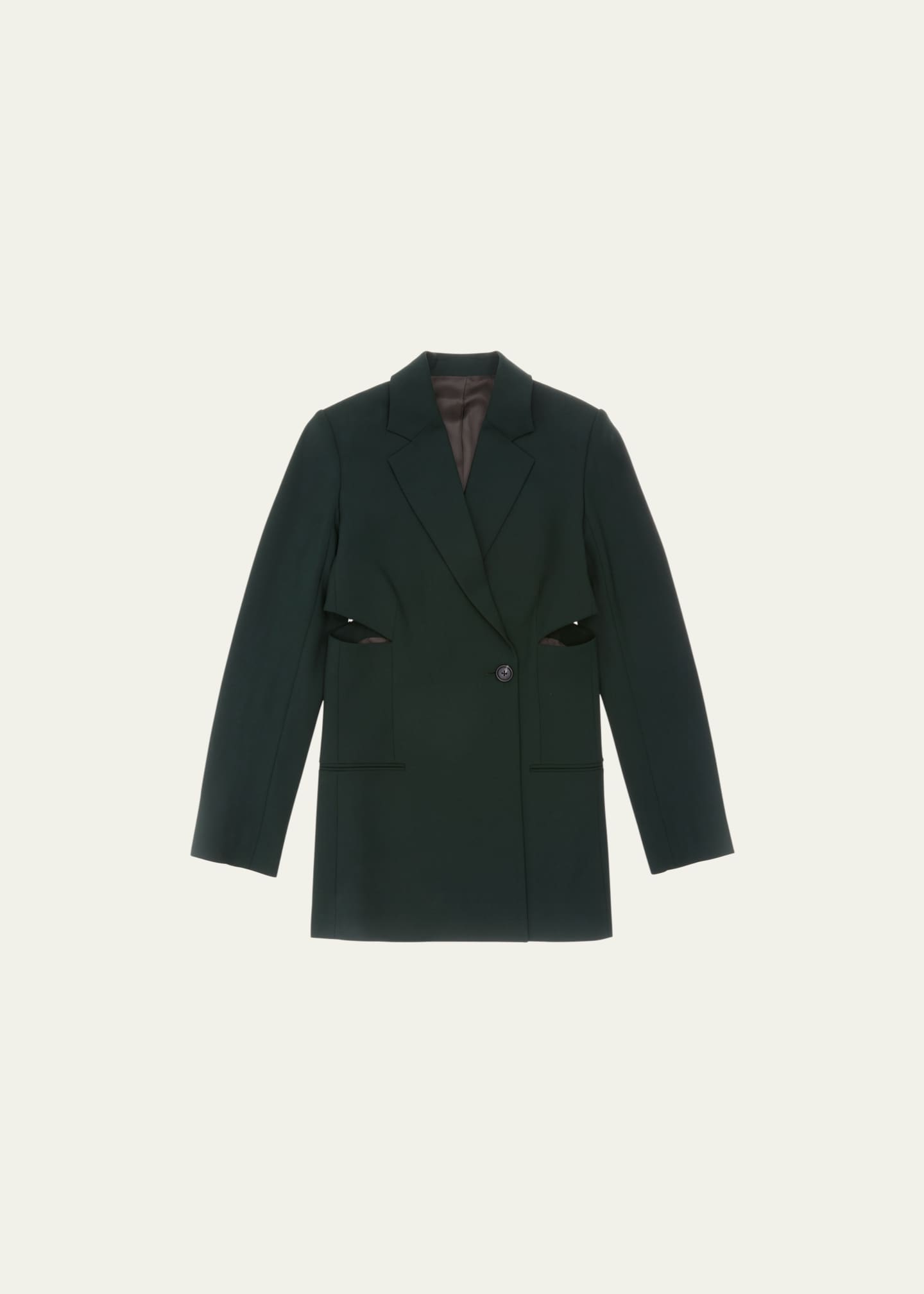 Helmut Lang Slash Cut-Out Single-Breasted Blazer - Bergdorf Goodman