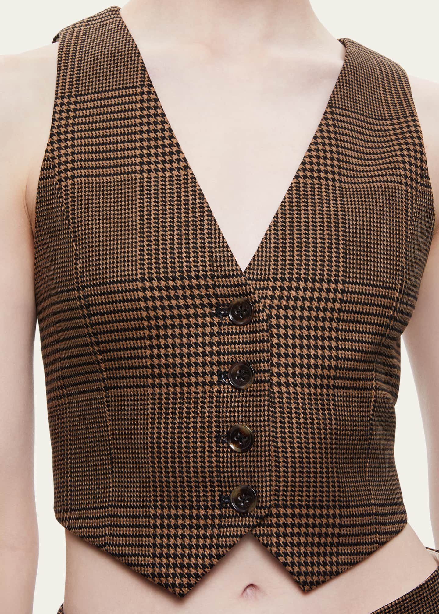 Alice + Olivia Donna Plaid Vest - Bergdorf Goodman