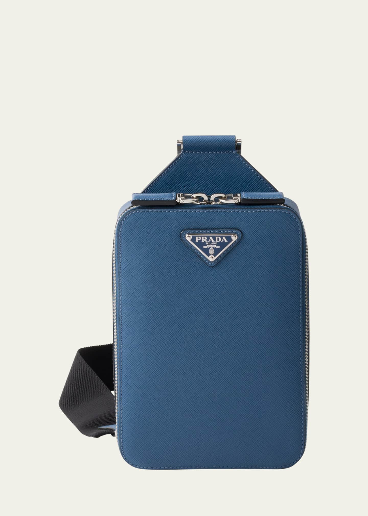 Prada Men's Saffiano Leather Sling Backpack - Bergdorf Goodman