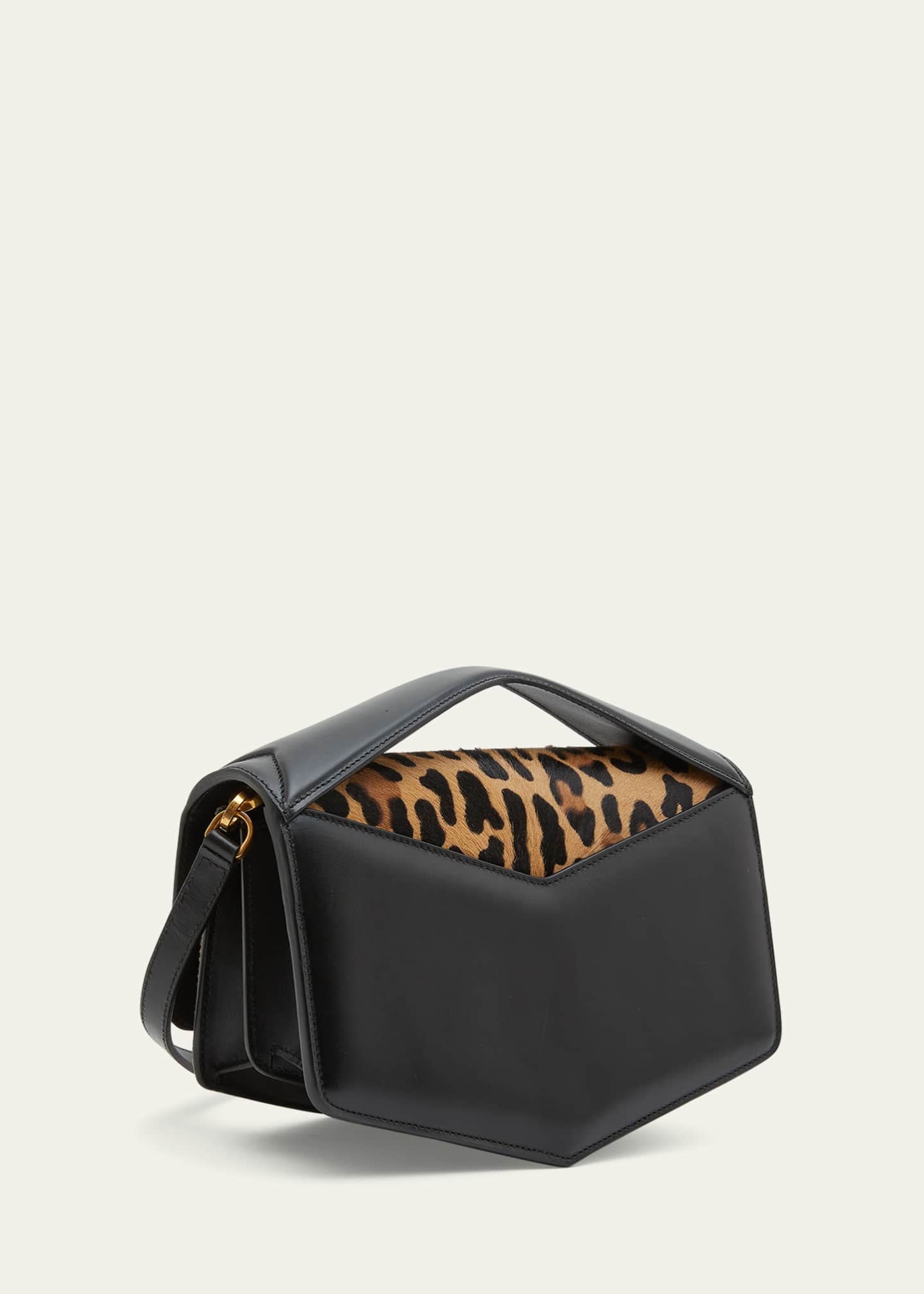 ALAIA Le Papa Leopard Calf Hair Crossbody Bag - Bergdorf Goodman