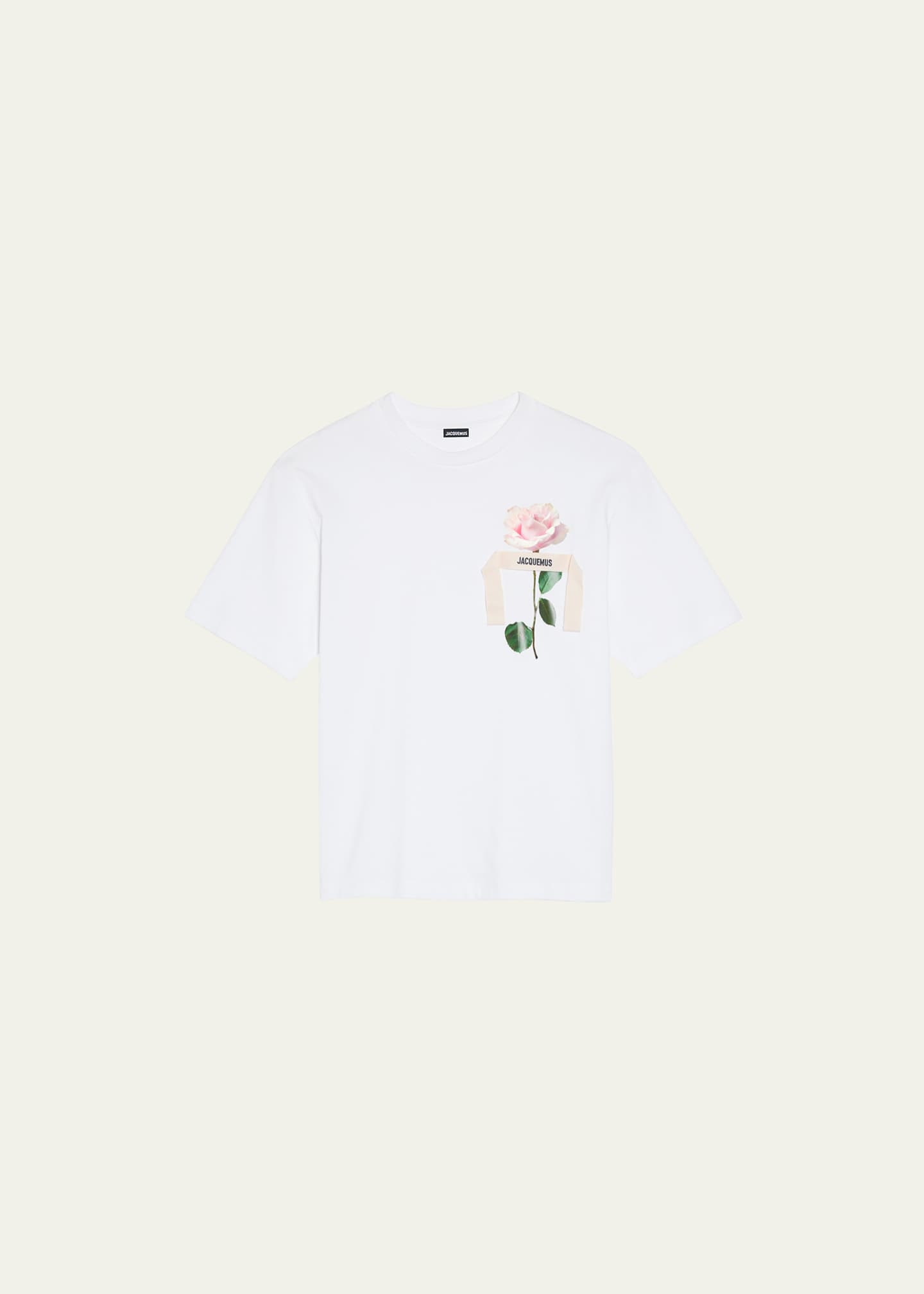 Jacquemus Men's Rose-Print T-Shirt - Bergdorf Goodman