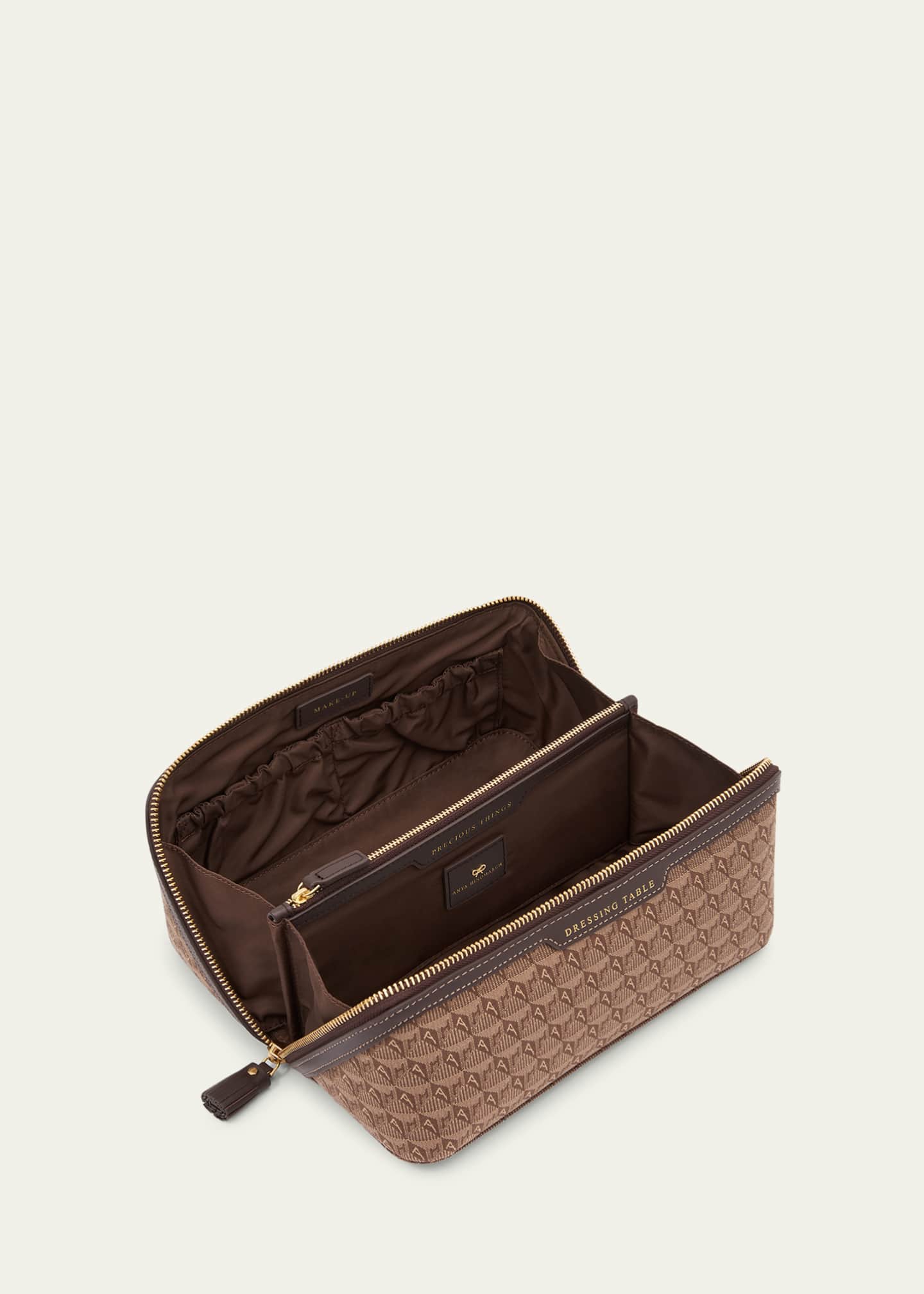 Anya Hindmarch Dressing Table Logo Cosmetic Bag - Bergdorf Goodman