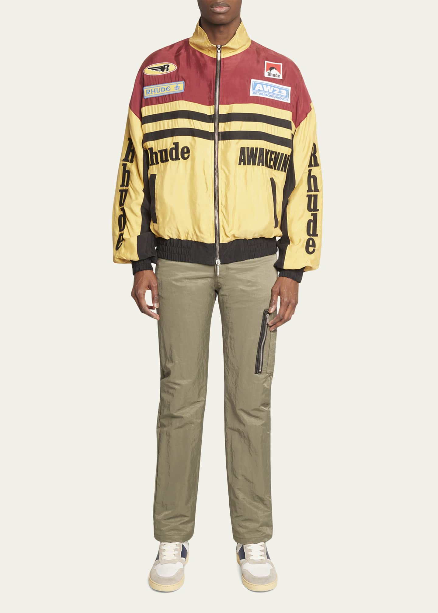Rhude Men's Nylon Rally Racing Jacket - Bergdorf Goodman