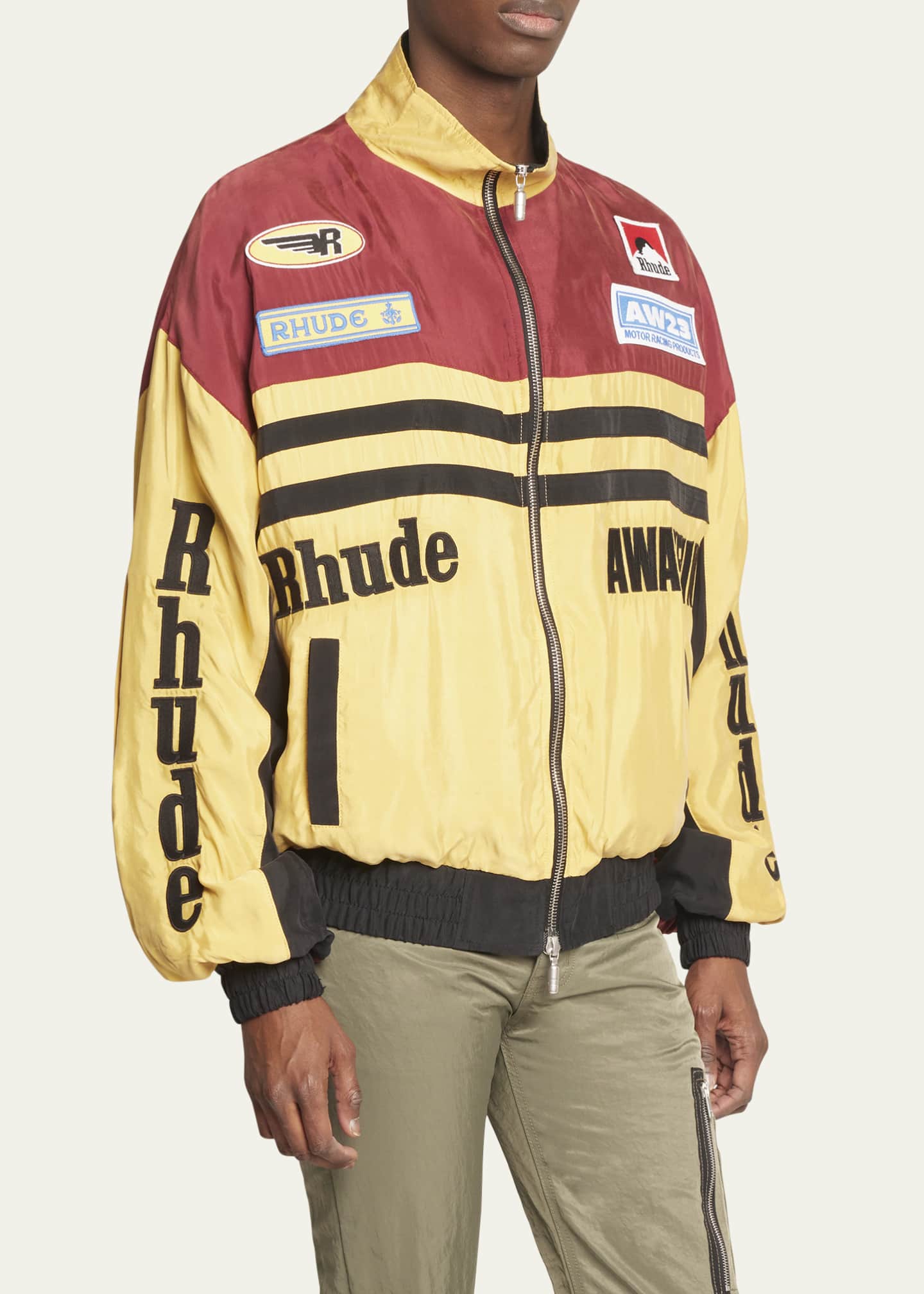 Rhude Men's Nylon Rally Racing Jacket - Bergdorf Goodman