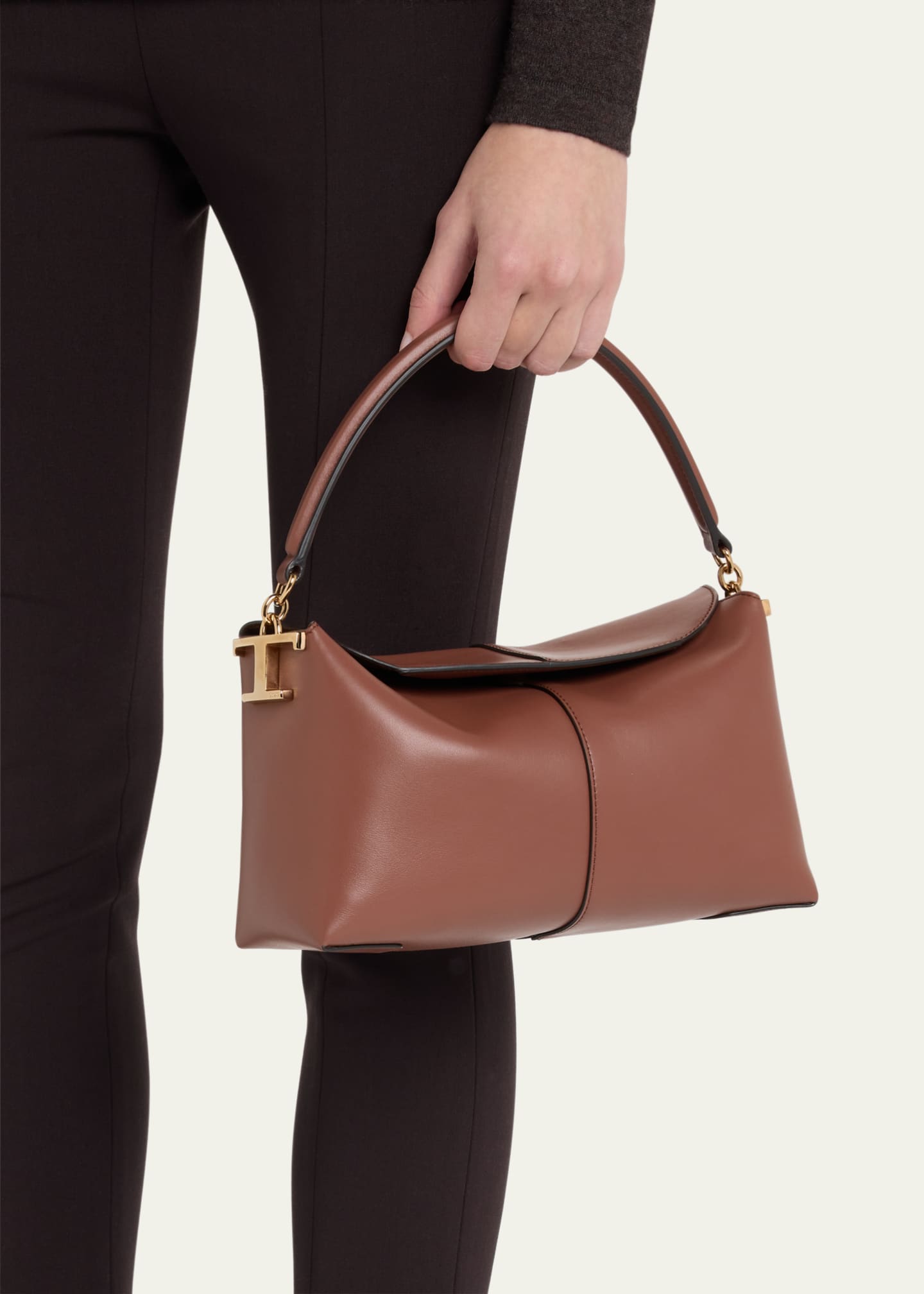 Tod's Mini Fold-Over Flap Leather Shoulder Bag - Bergdorf Goodman