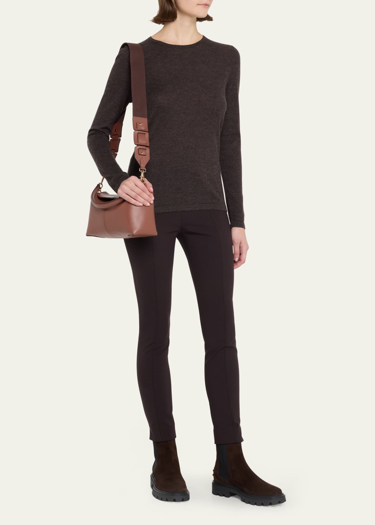 Tod's Mini Fold-Over Flap Leather Shoulder Bag - Bergdorf Goodman