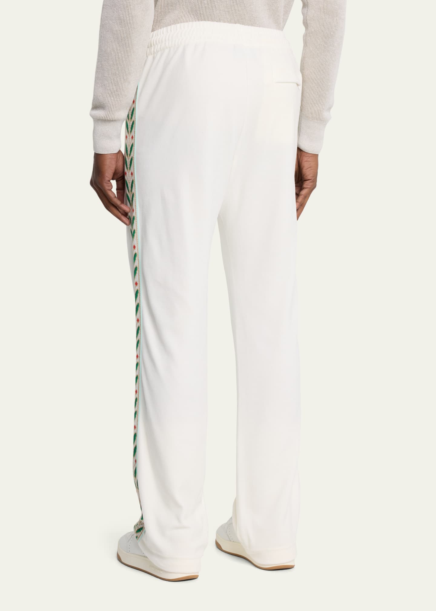CASABLANCA Men's Laurel Pintuck Track Pants - Bergdorf Goodman