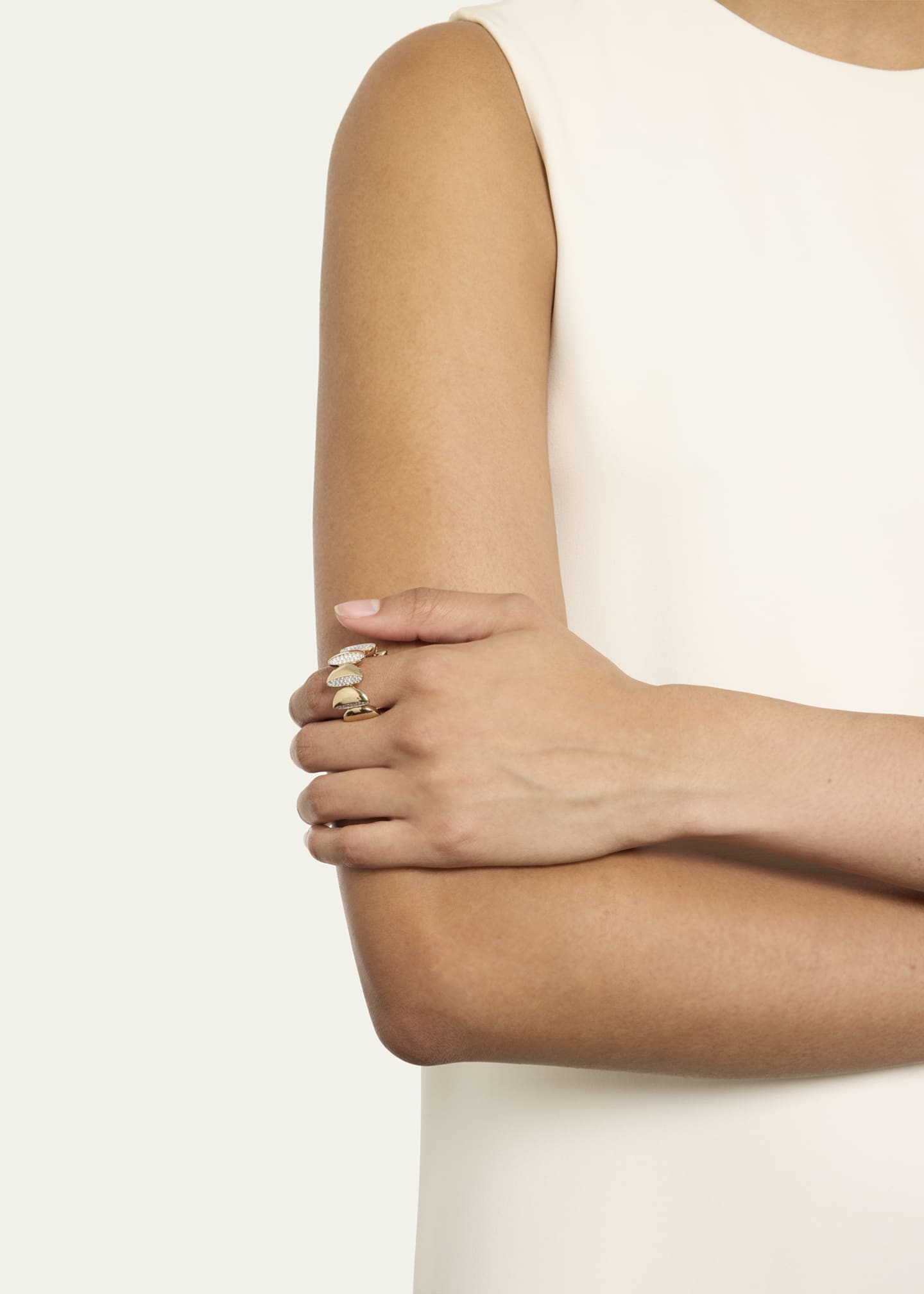 Vhernier 18K White Gold Eclisse Endless Diamond Ring - Bergdorf Goodman