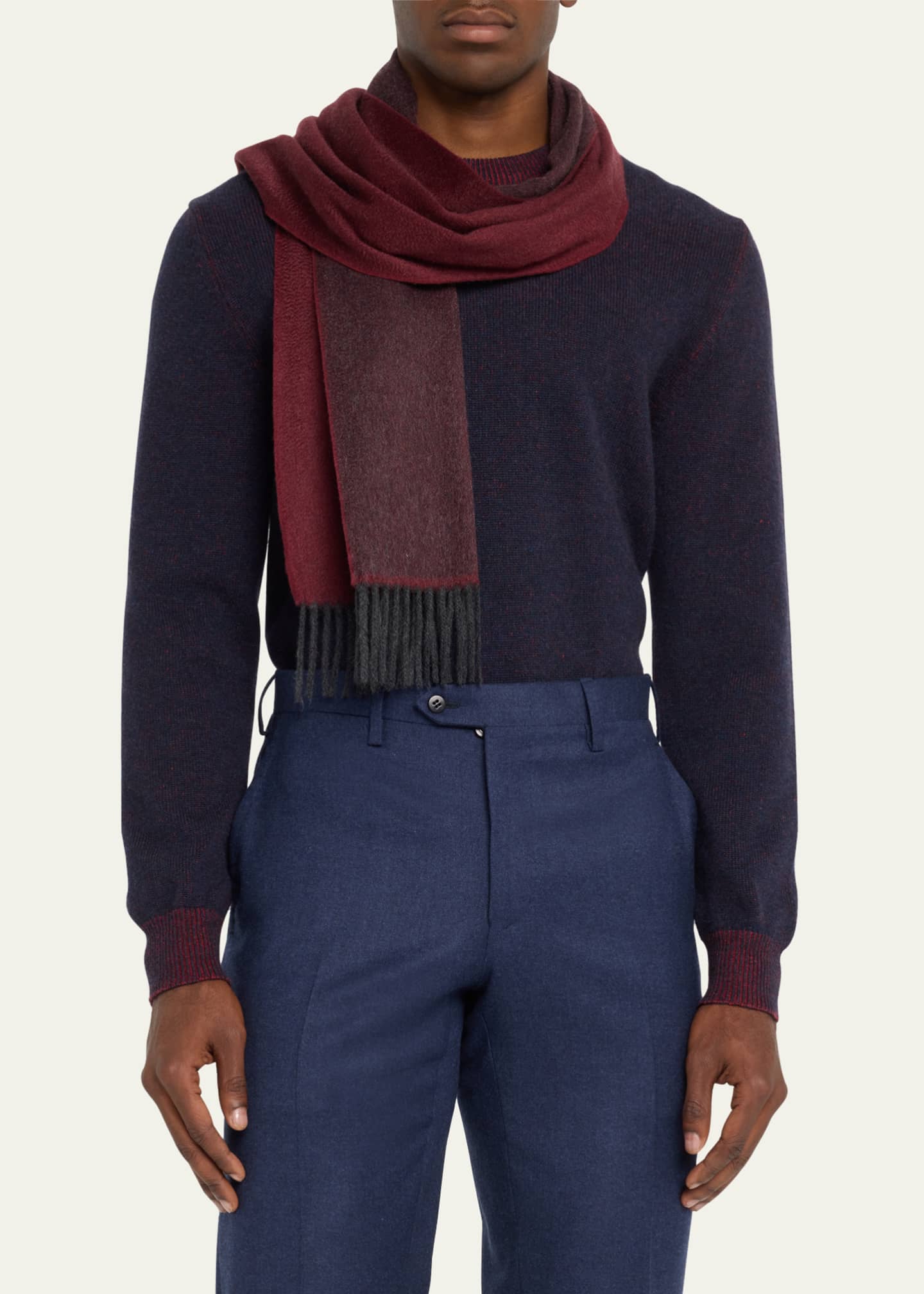 Kiton Men's Cashmere Scarf - Bergdorf Goodman