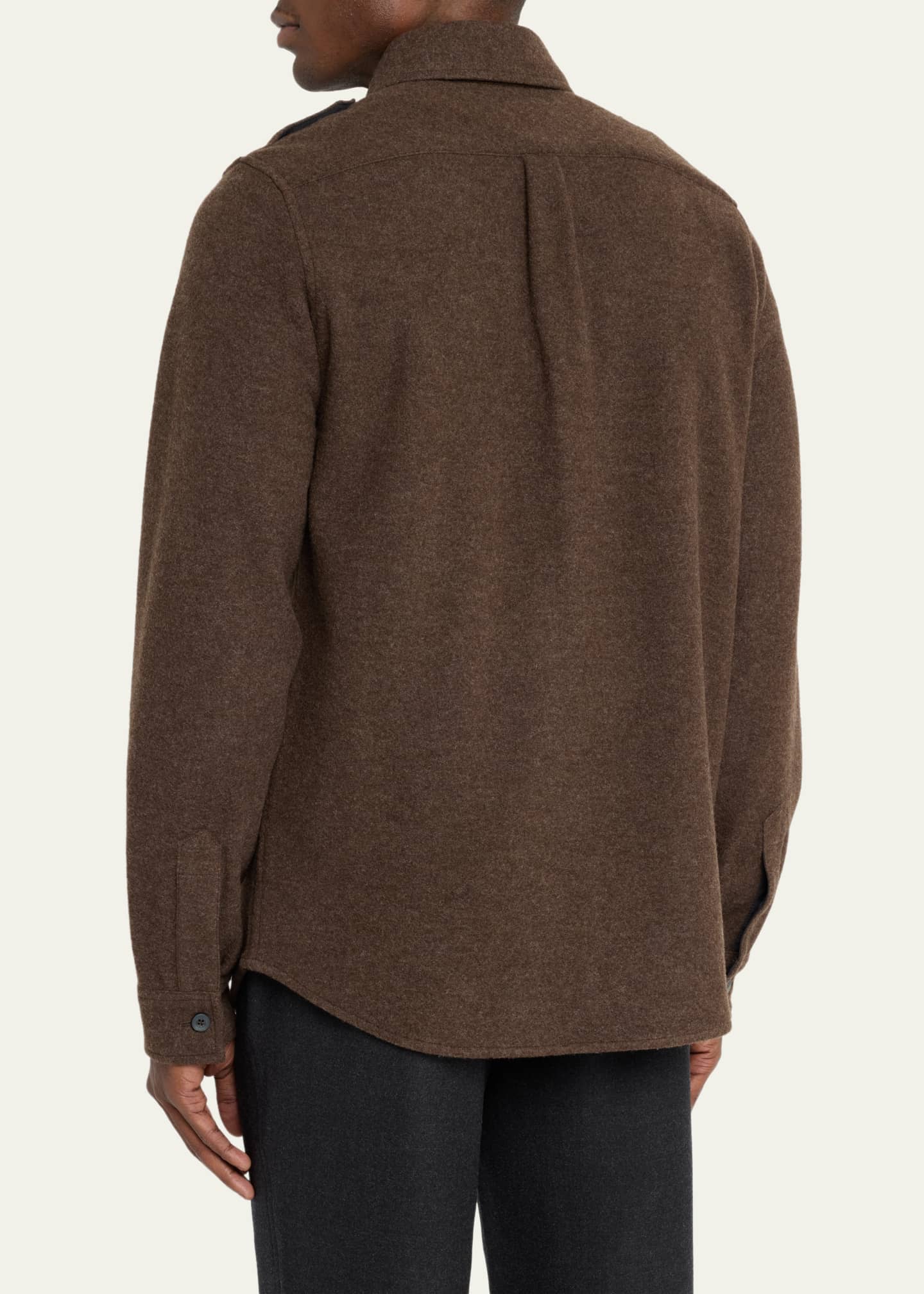 Sease Men's Felpa Wool Shirt Jacket - Bergdorf Goodman