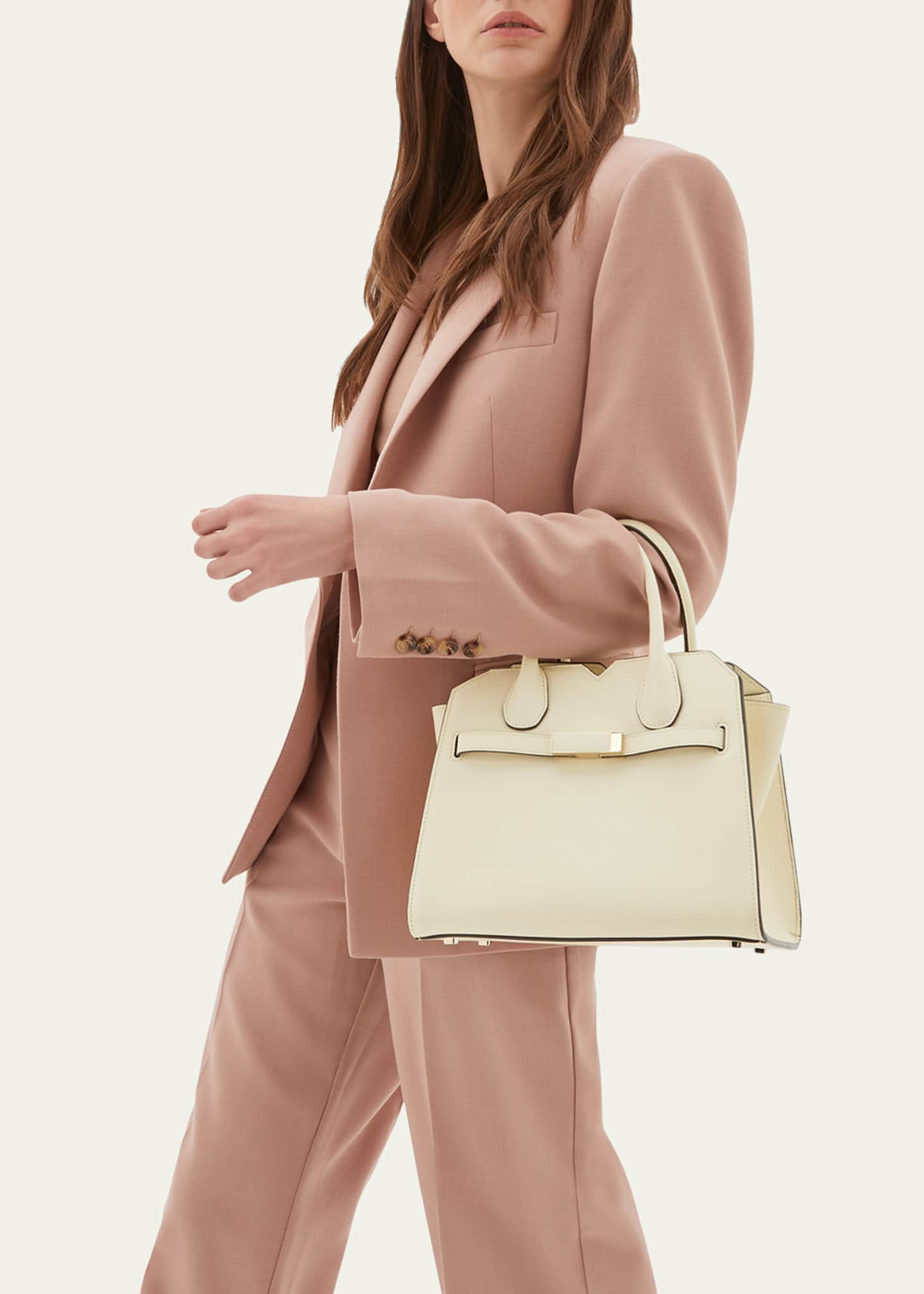 Valextra Milano Mini Leather Tote Bag - Bergdorf Goodman
