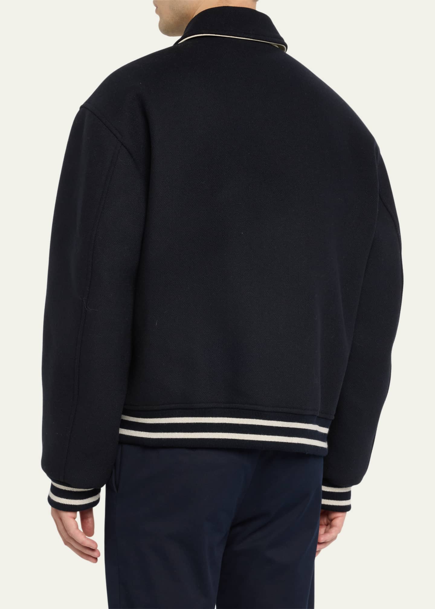 FRAME Men's Wool Varsity Jacket - Bergdorf Goodman